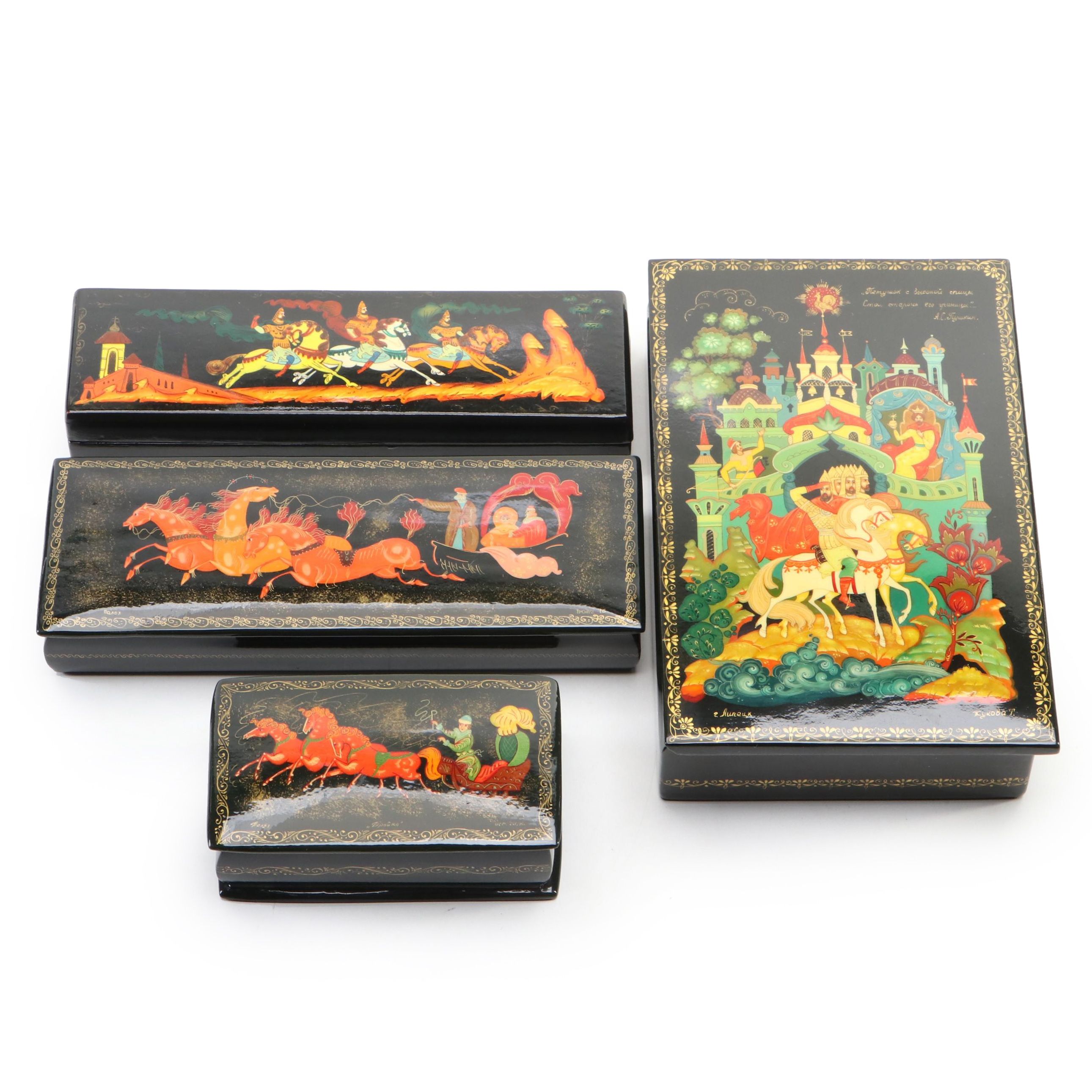 Russian Lacquerware Boxes | EBTH