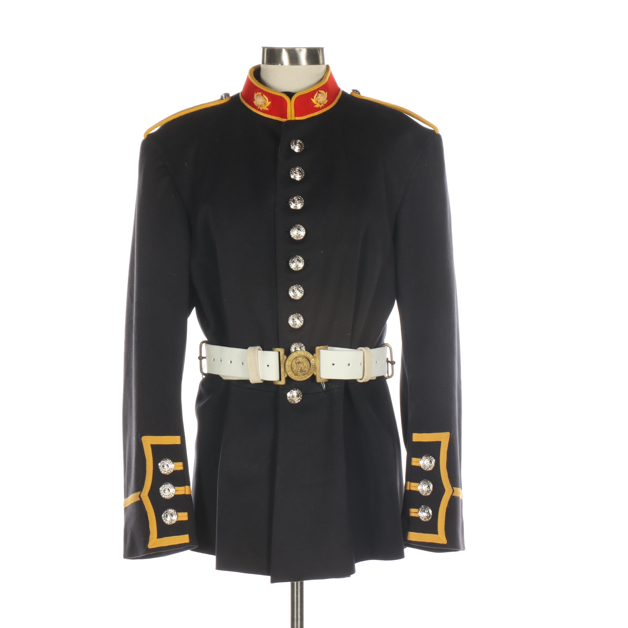 The Corps of Royal Marines No 1 Full Dress Band Uniform Tunic and ...