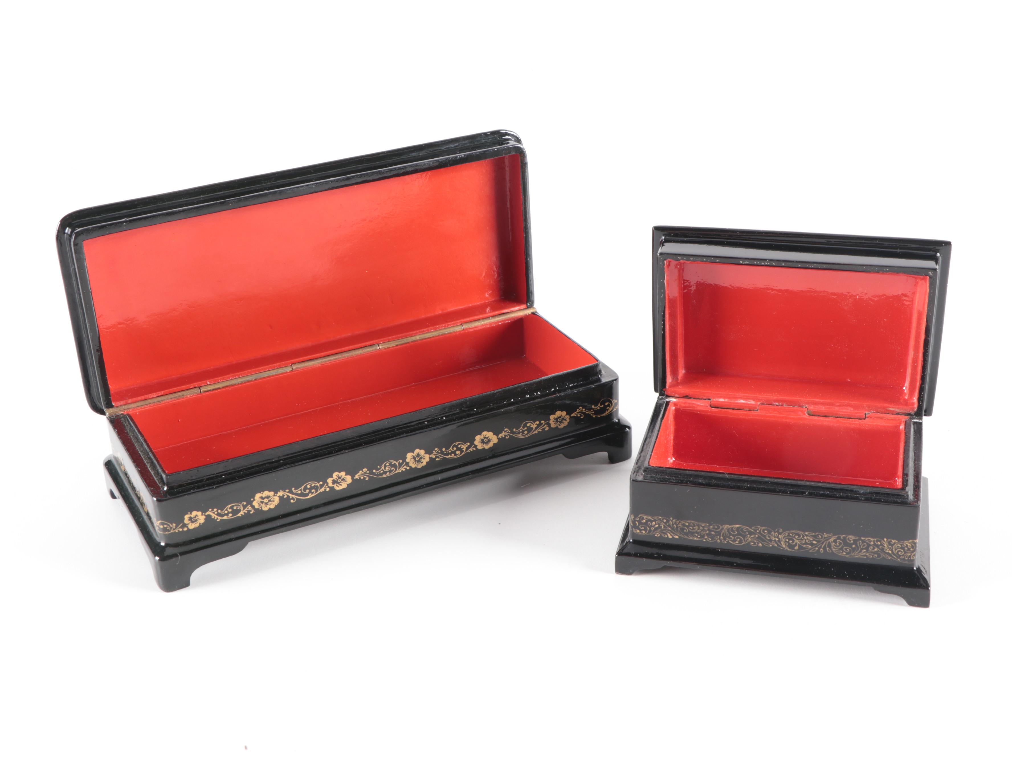 Russian Hand-Painted Lacquerware Boxes | EBTH
