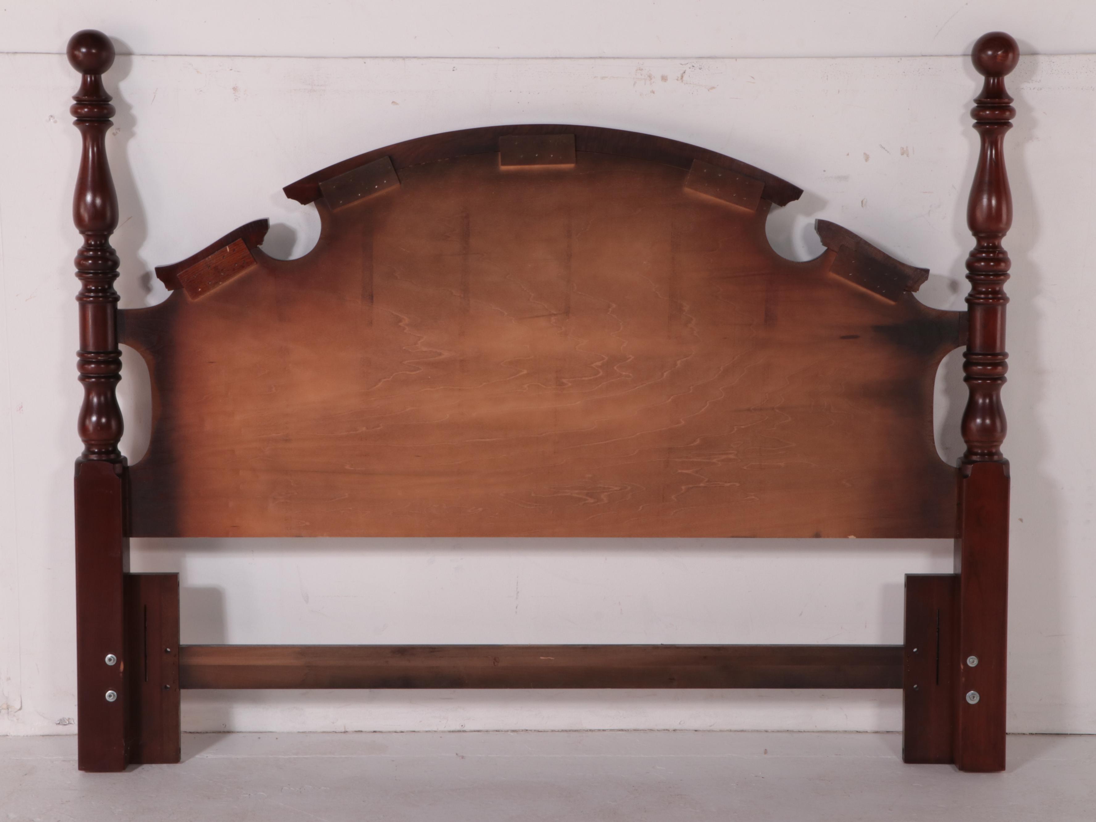 Thomasville Colonial Style Cherry Queen Headboard and Frame with ...