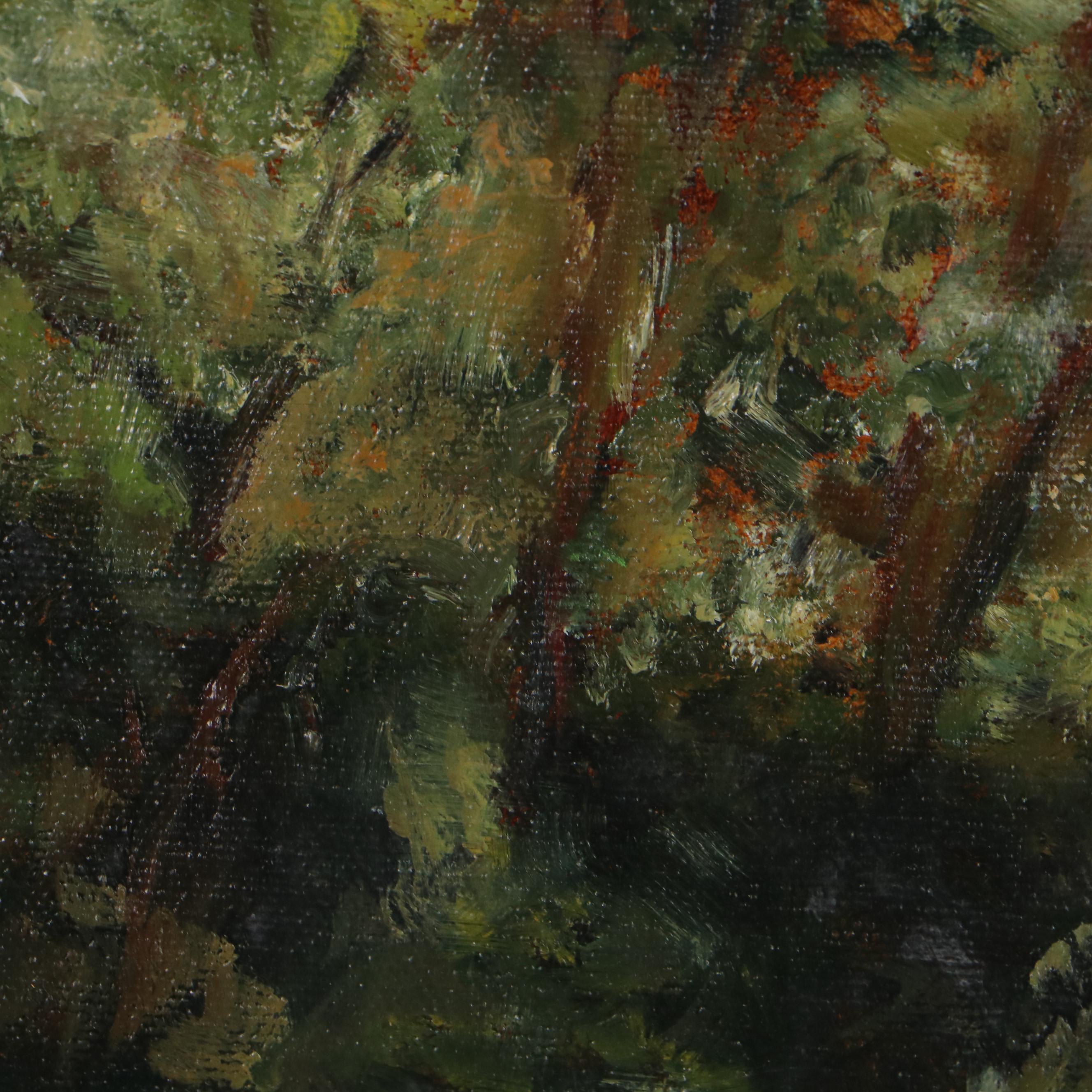 Sharon Leonard Oil Painting of Forest, 21st Century | EBTH