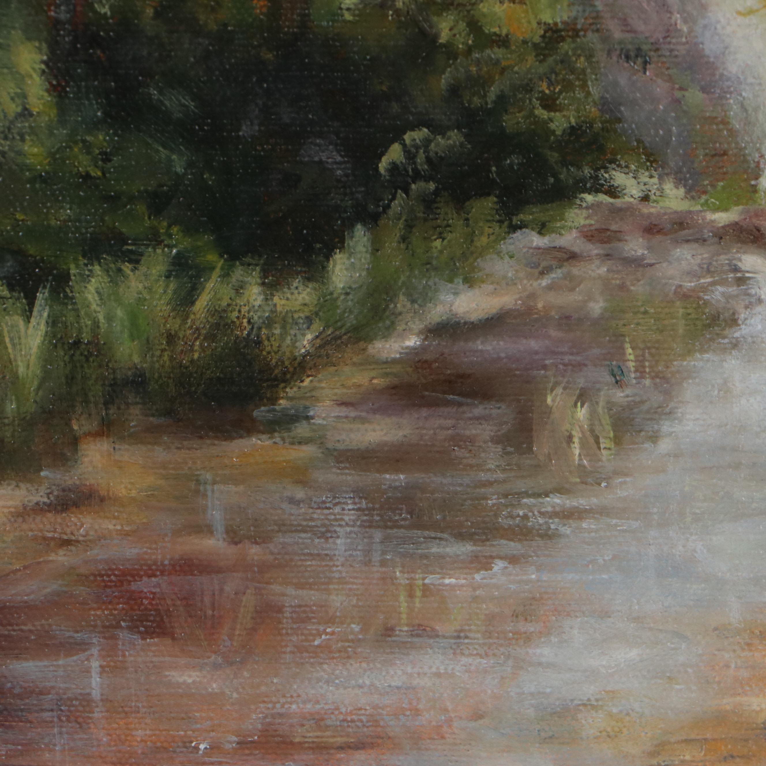 Sharon Leonard Oil Painting of Forest, 21st Century | EBTH