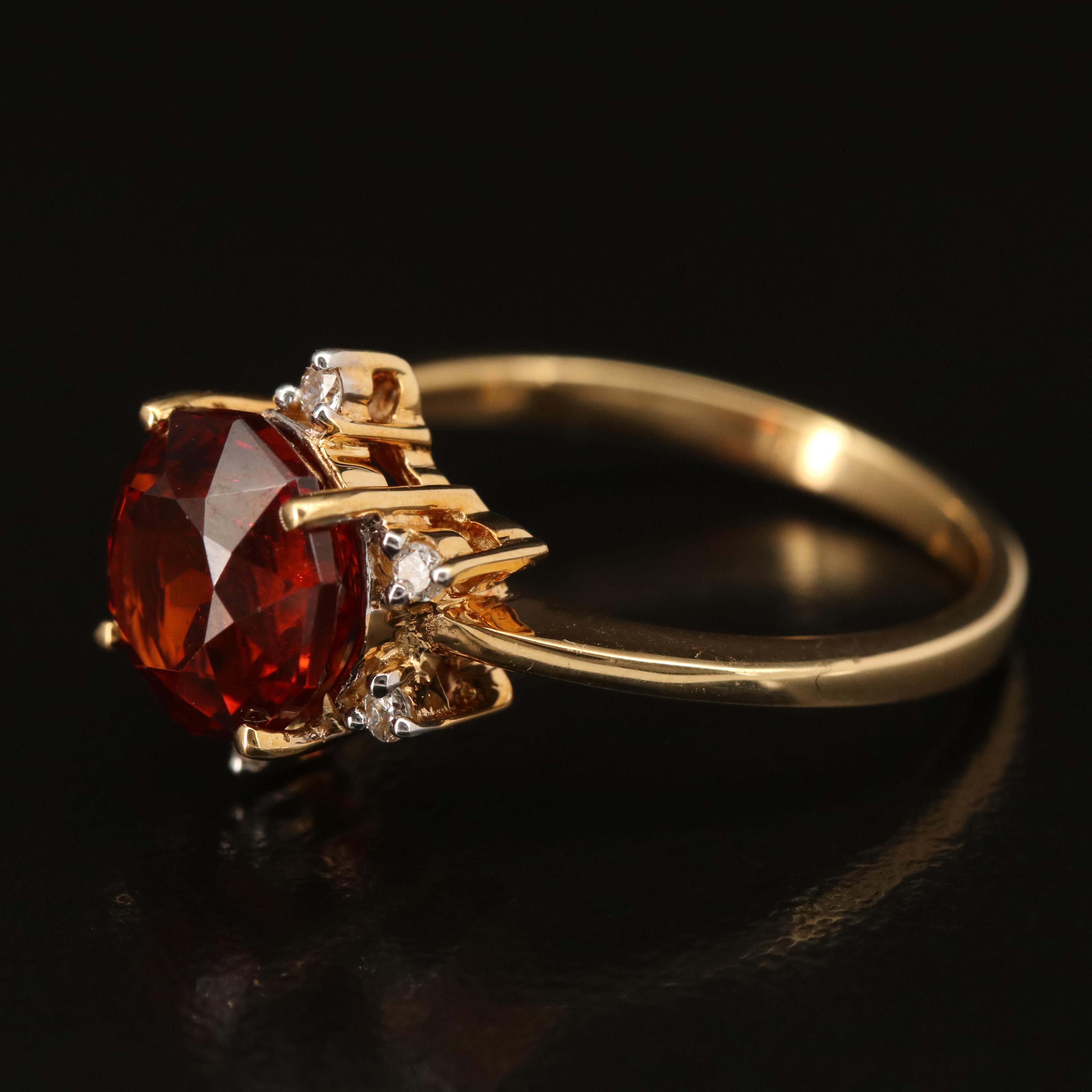 Amayani 18K Spessartine and Diamond Ring | EBTH