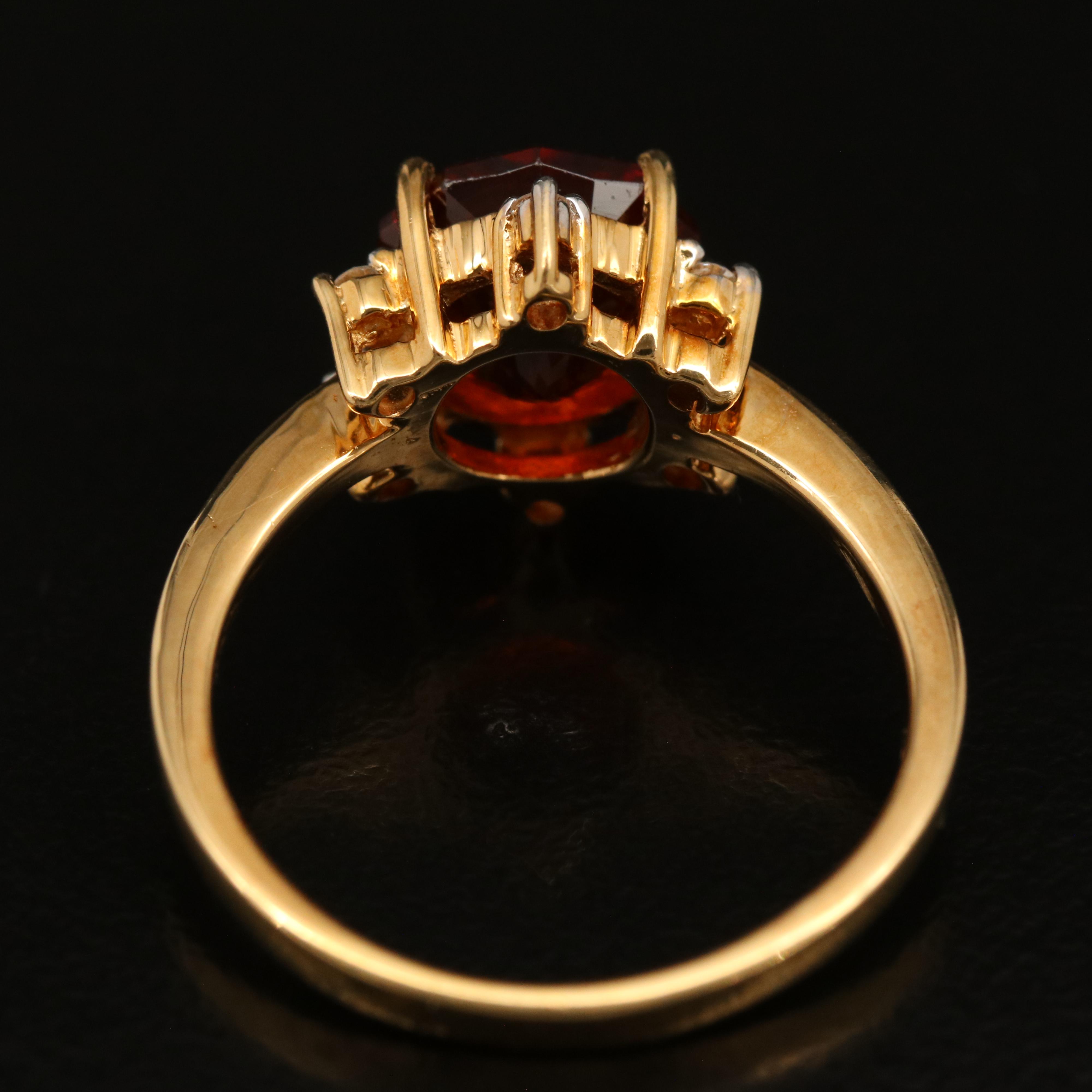 Amayani 18K Spessartine and Diamond Ring | EBTH