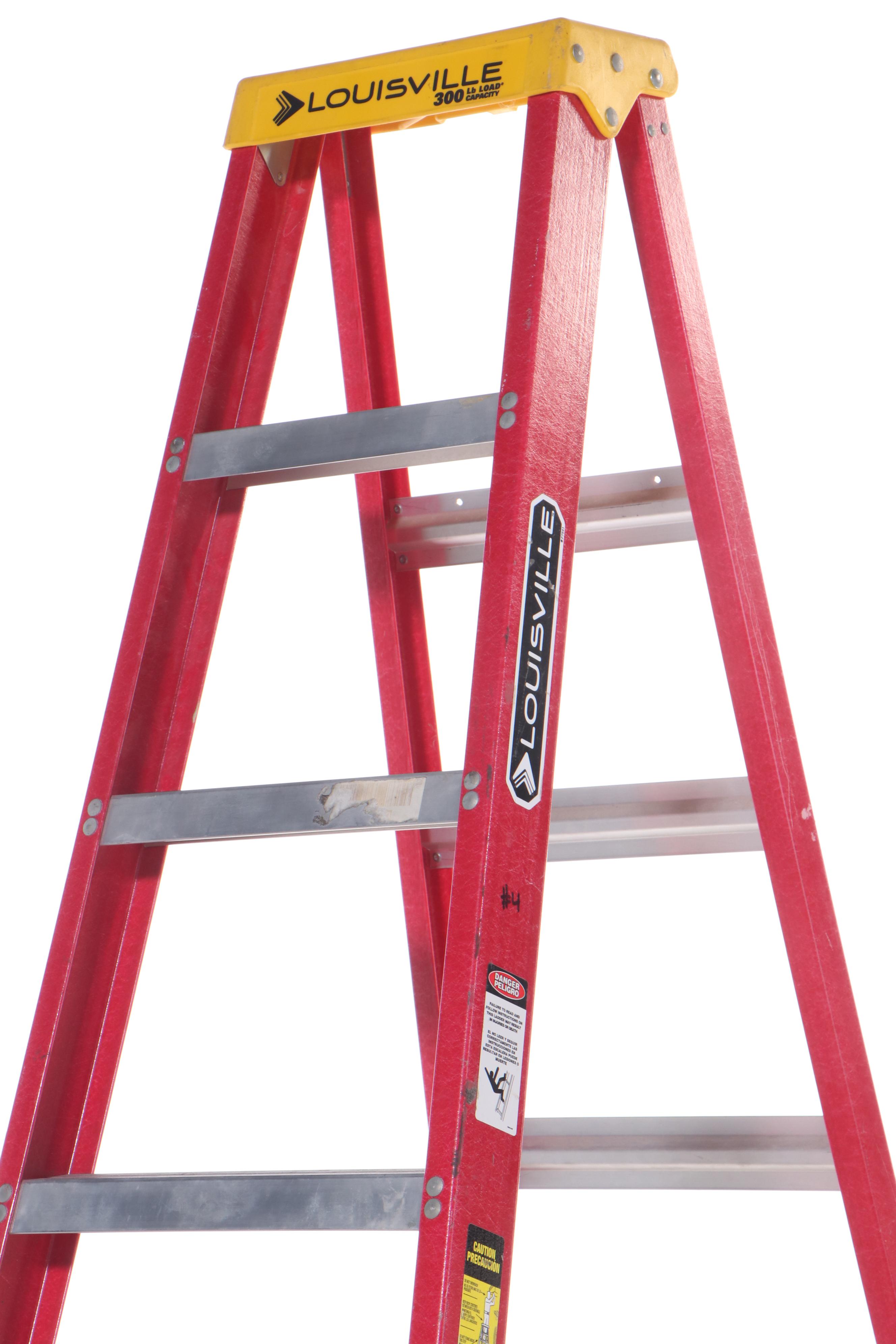 Louisville Ladder Co, Werner Craft Master Aluminum and Fiberglass Step ...