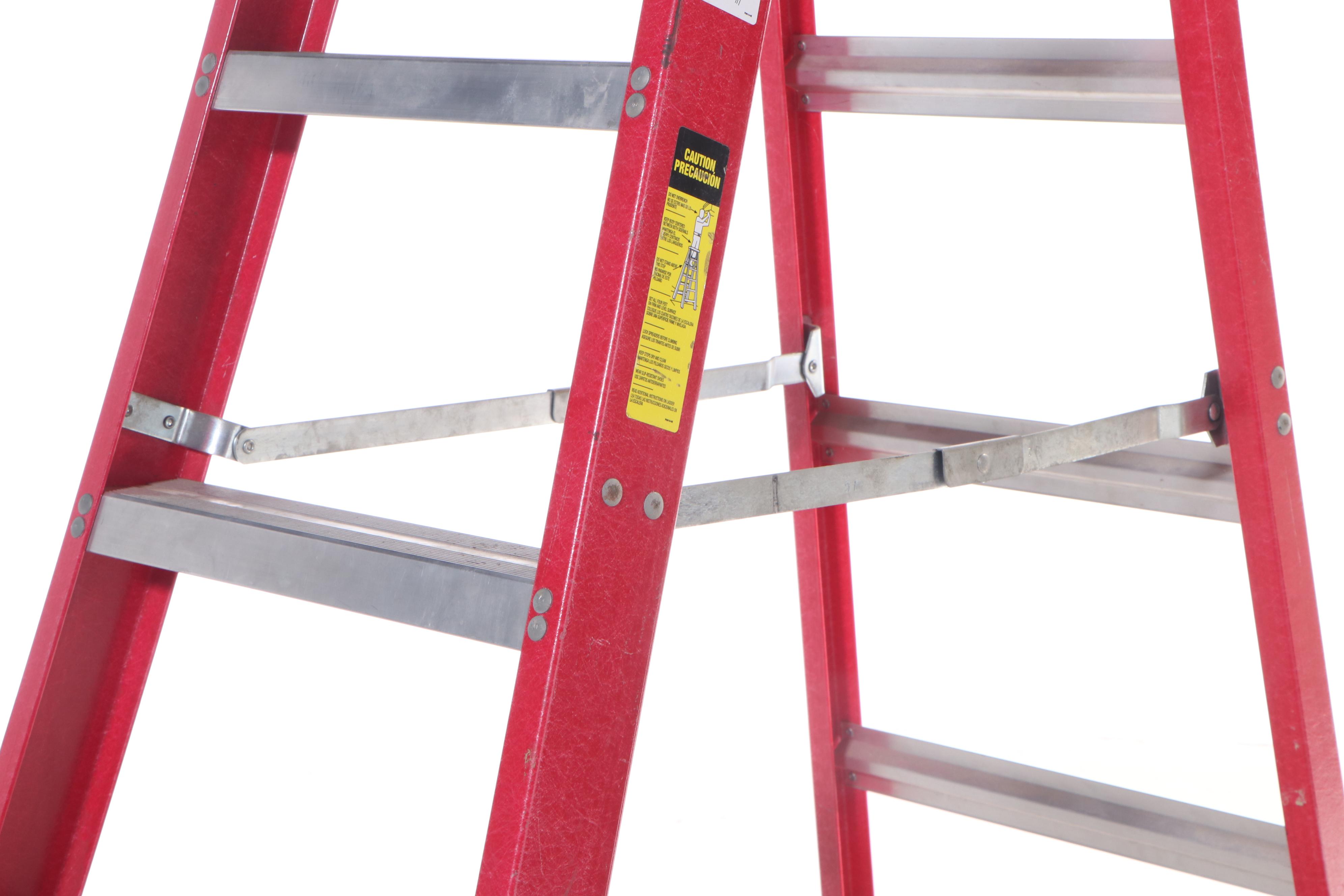 Louisville Ladder Co, Werner Craft Master Aluminum and Fiberglass Step ...