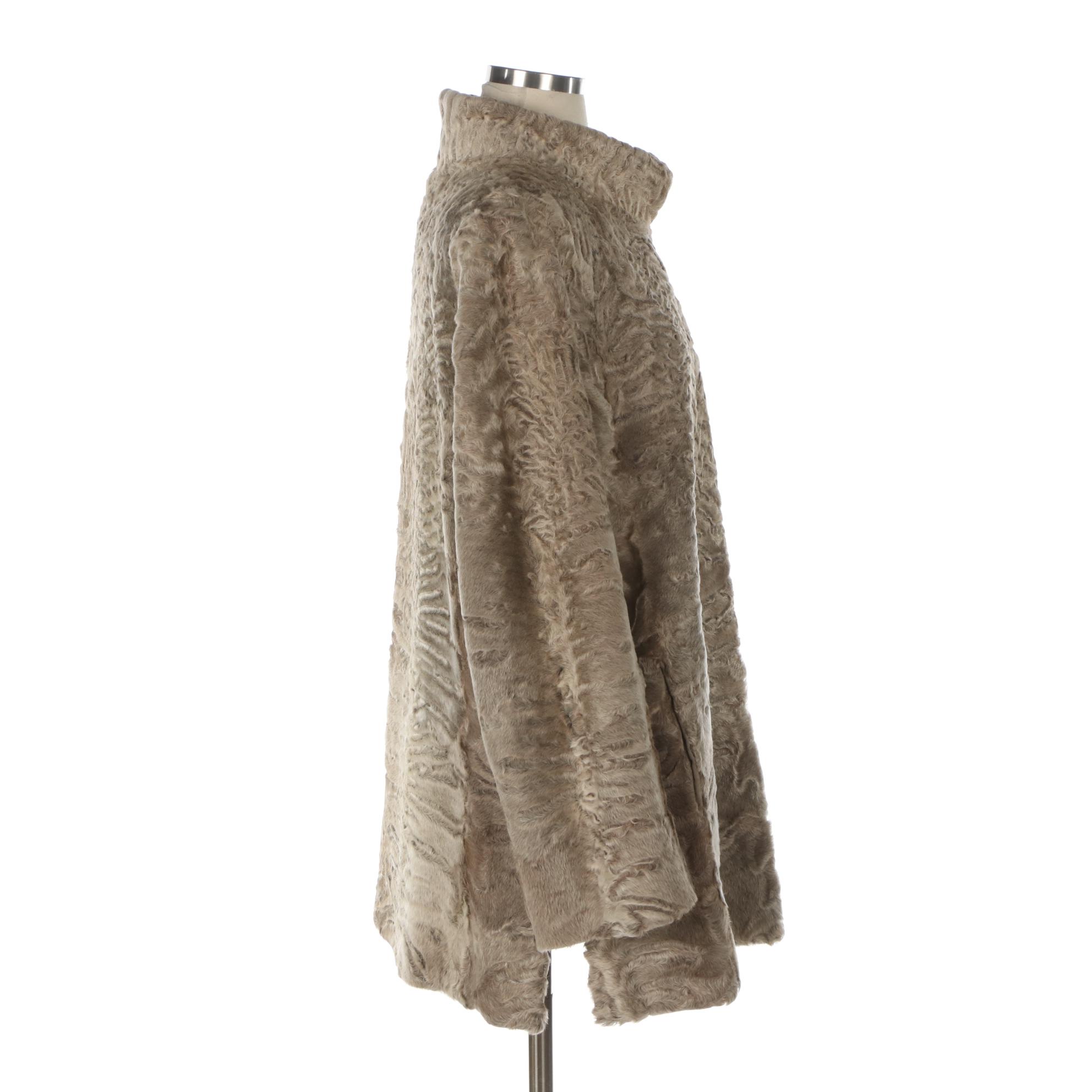 Light Brown Karakul Persian Lamb Fur Jacket by Saks Fifth Avenue | EBTH