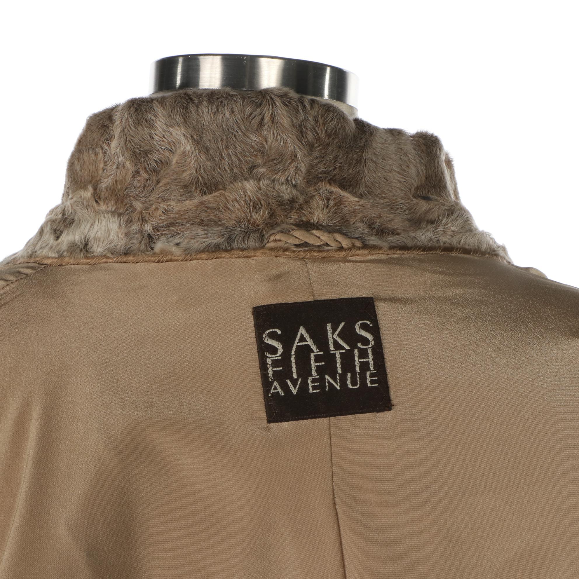 Light Brown Karakul Persian Lamb Fur Jacket by Saks Fifth Avenue | EBTH