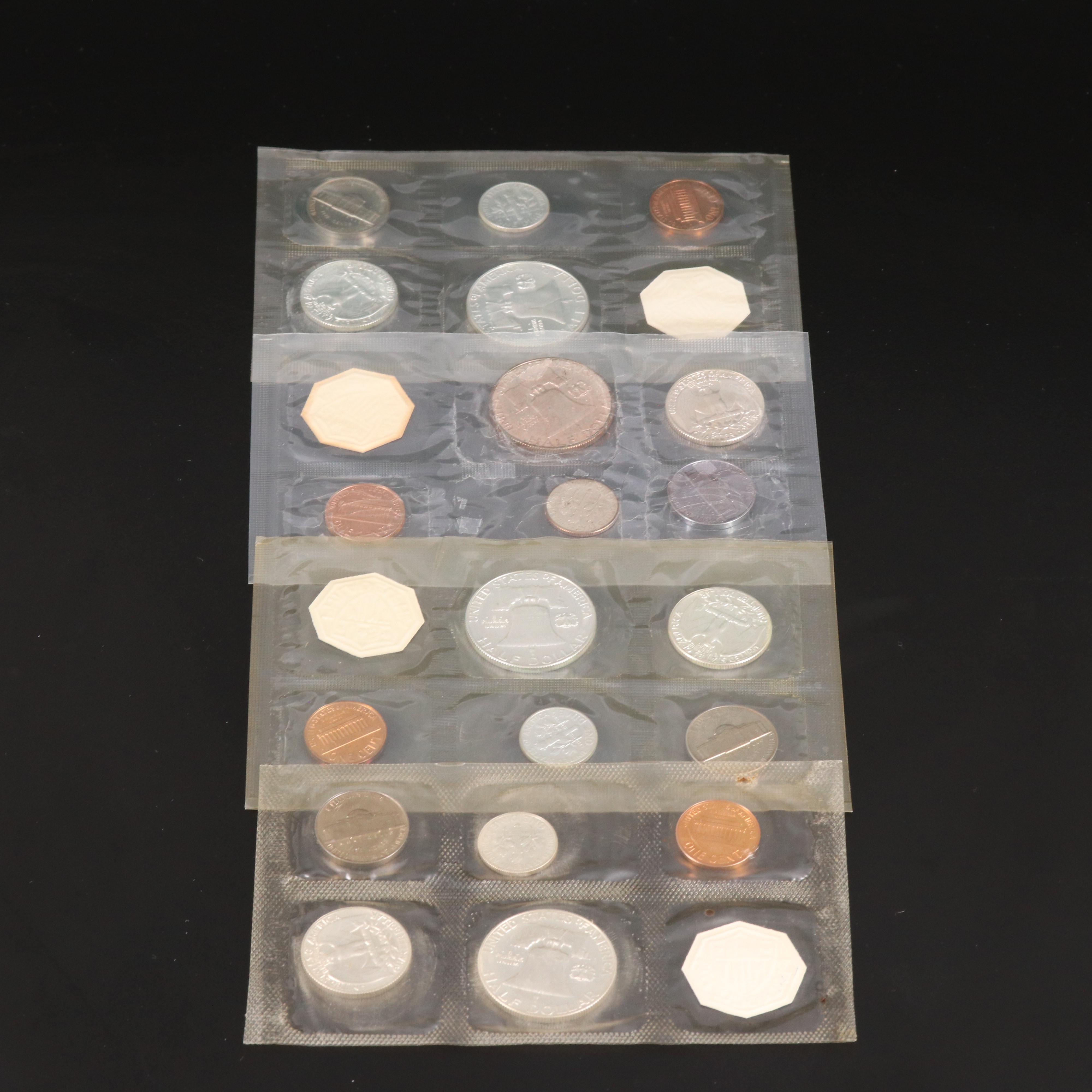 Four U.S. Mint Proof Coin Sets, 1959 to 1963 | EBTH