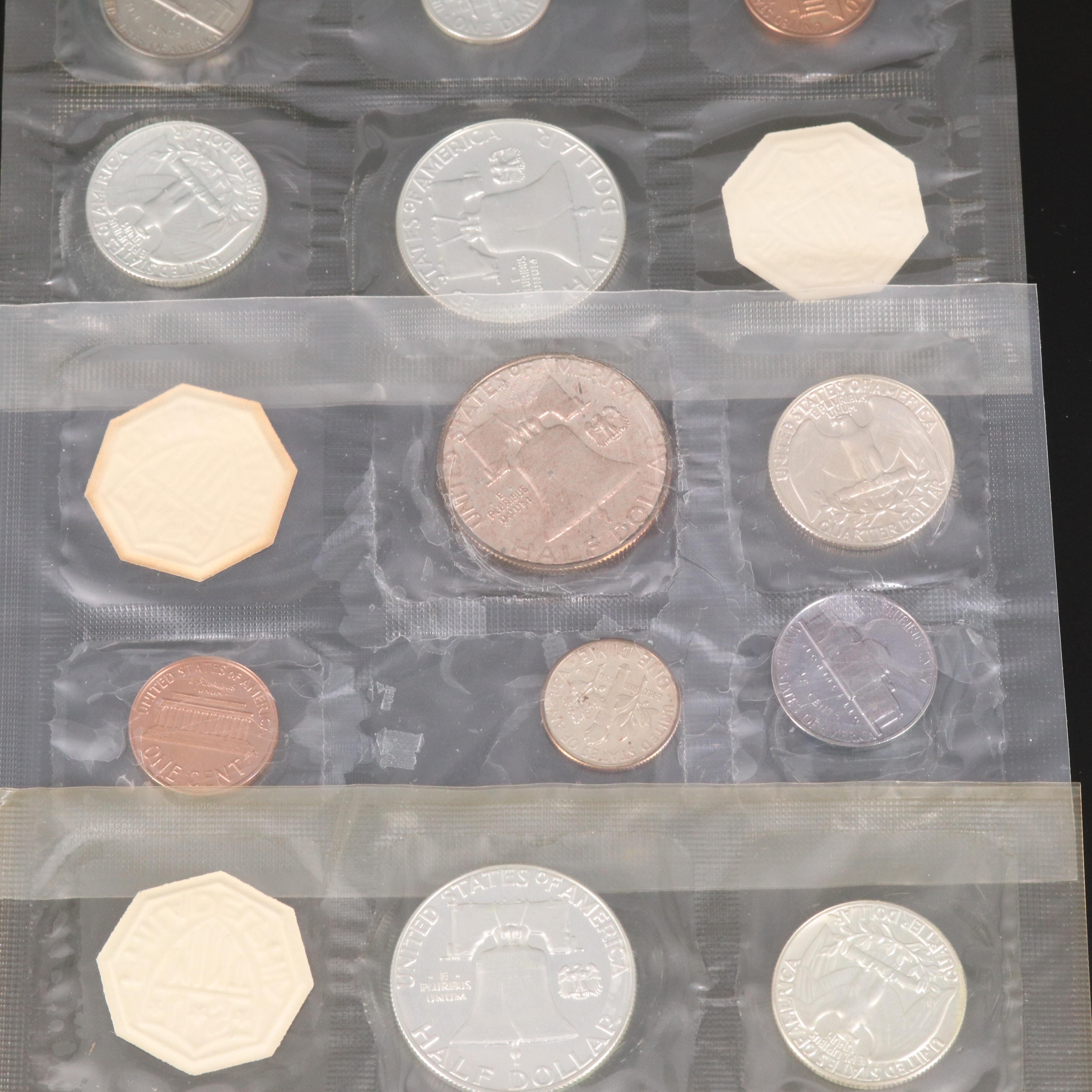 Four U.S. Mint Proof Coin Sets, 1959 to 1963 | EBTH