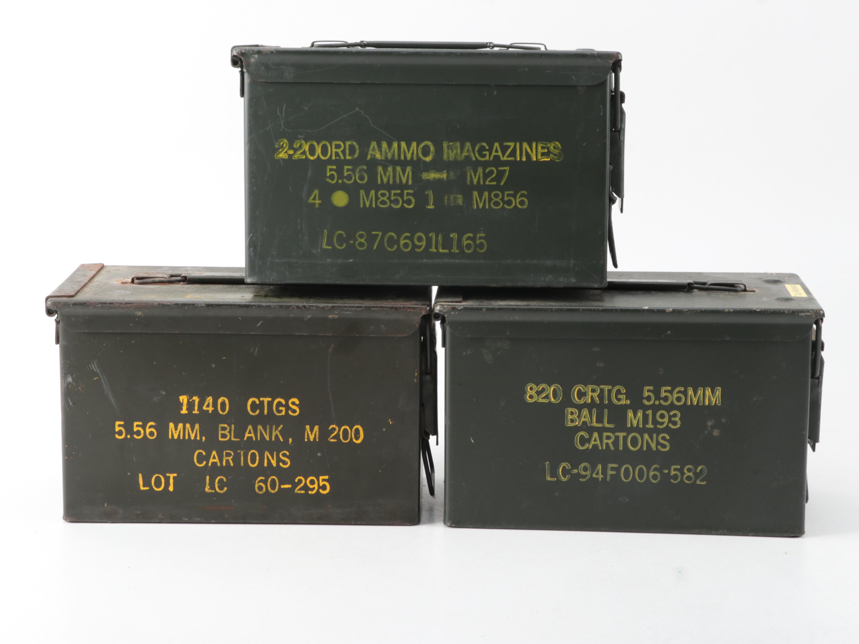 Six Metal Ammunition Cans | EBTH