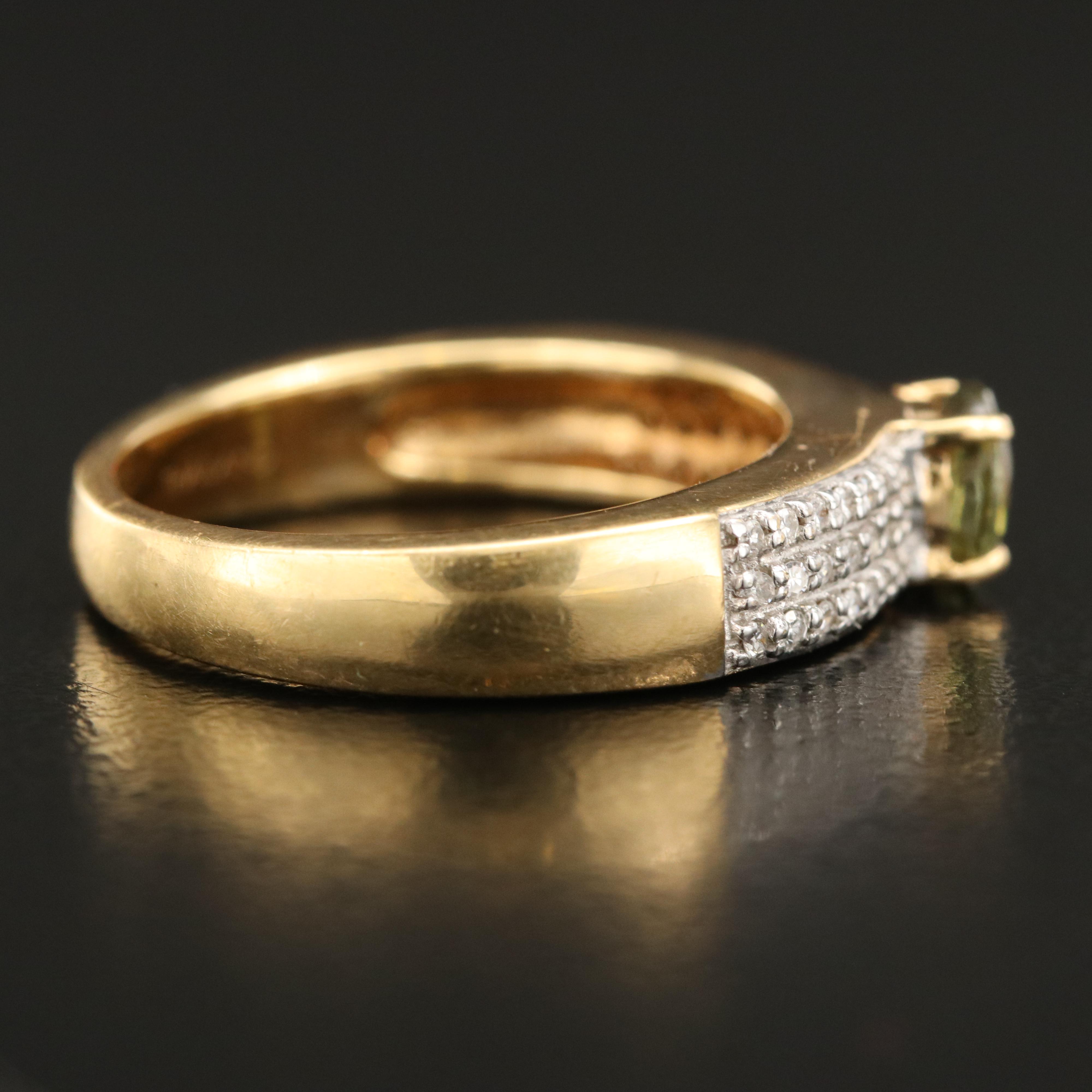 Amayani 18K Demantoid Garnet and Diamond Ring | EBTH