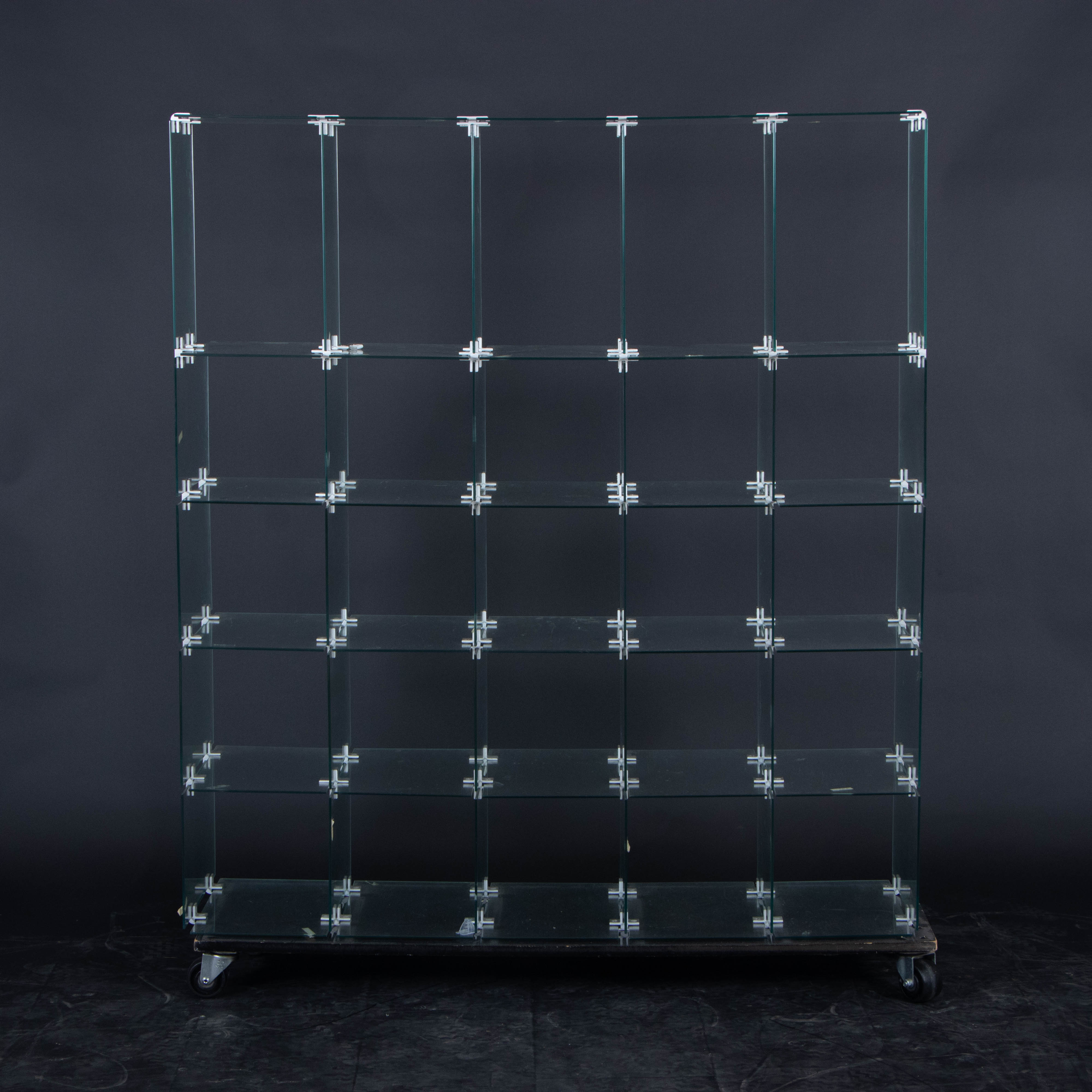 Mobile Tempered Glass Modular Shelves | EBTH