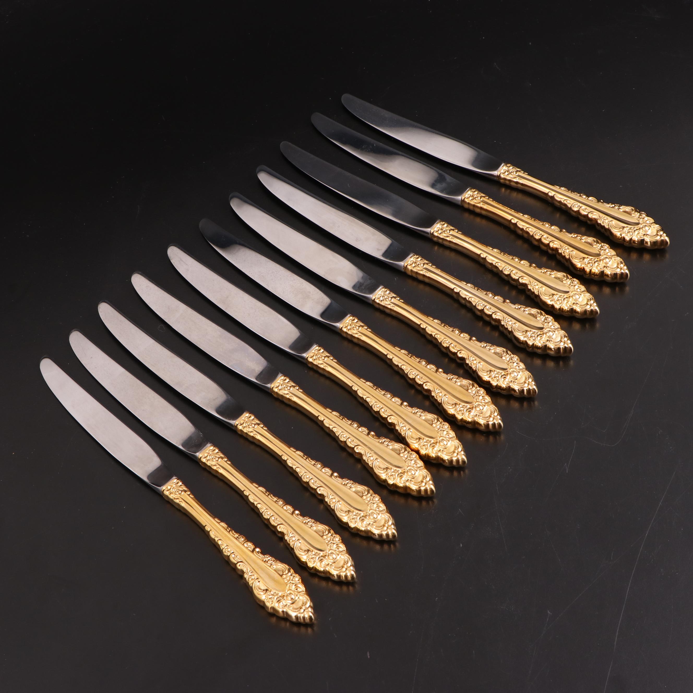 Oneida Community Electroplate "Golden Royal Grandeur" Flatware and ...