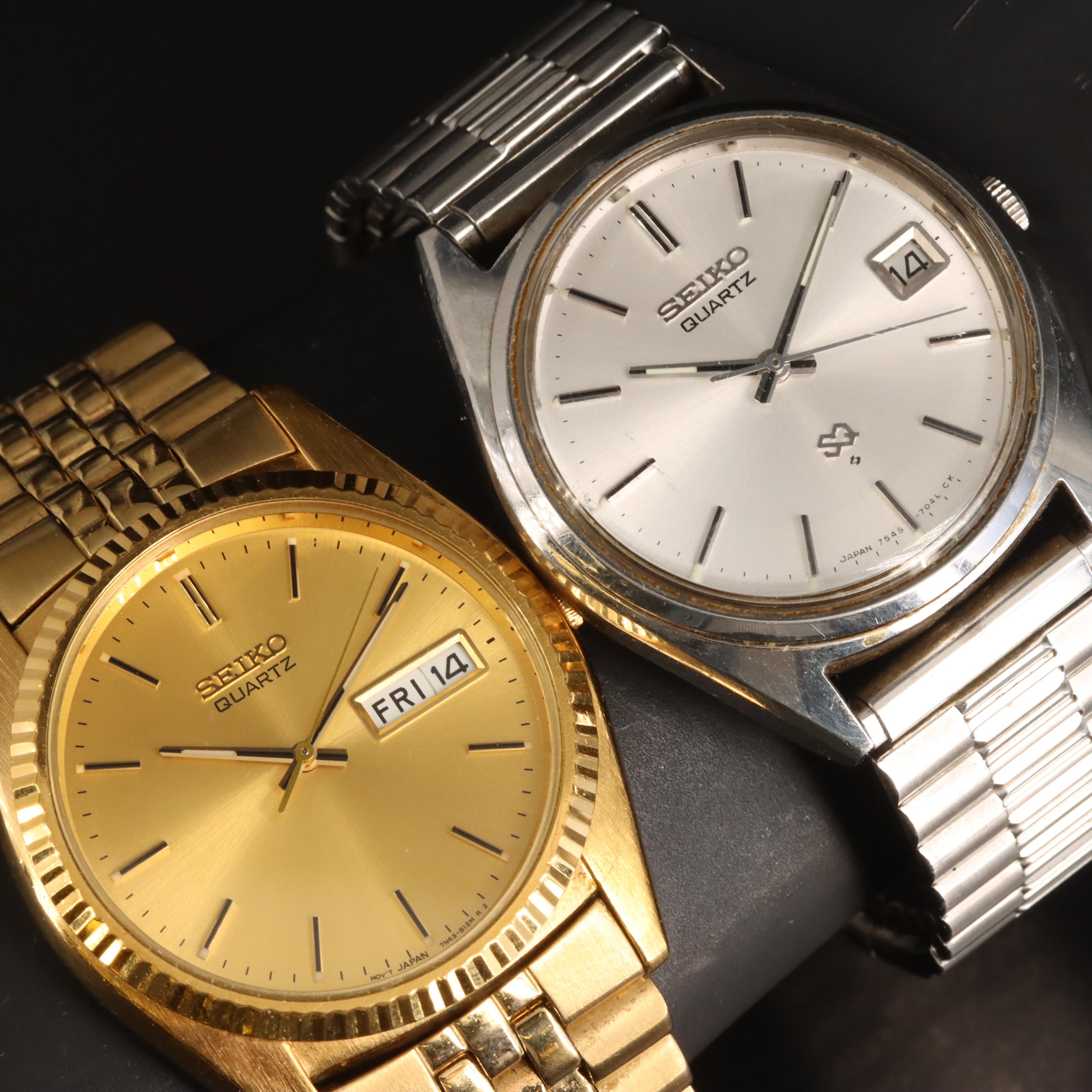 Seiko Day/Date and Date Quartz Wristwatches | EBTH