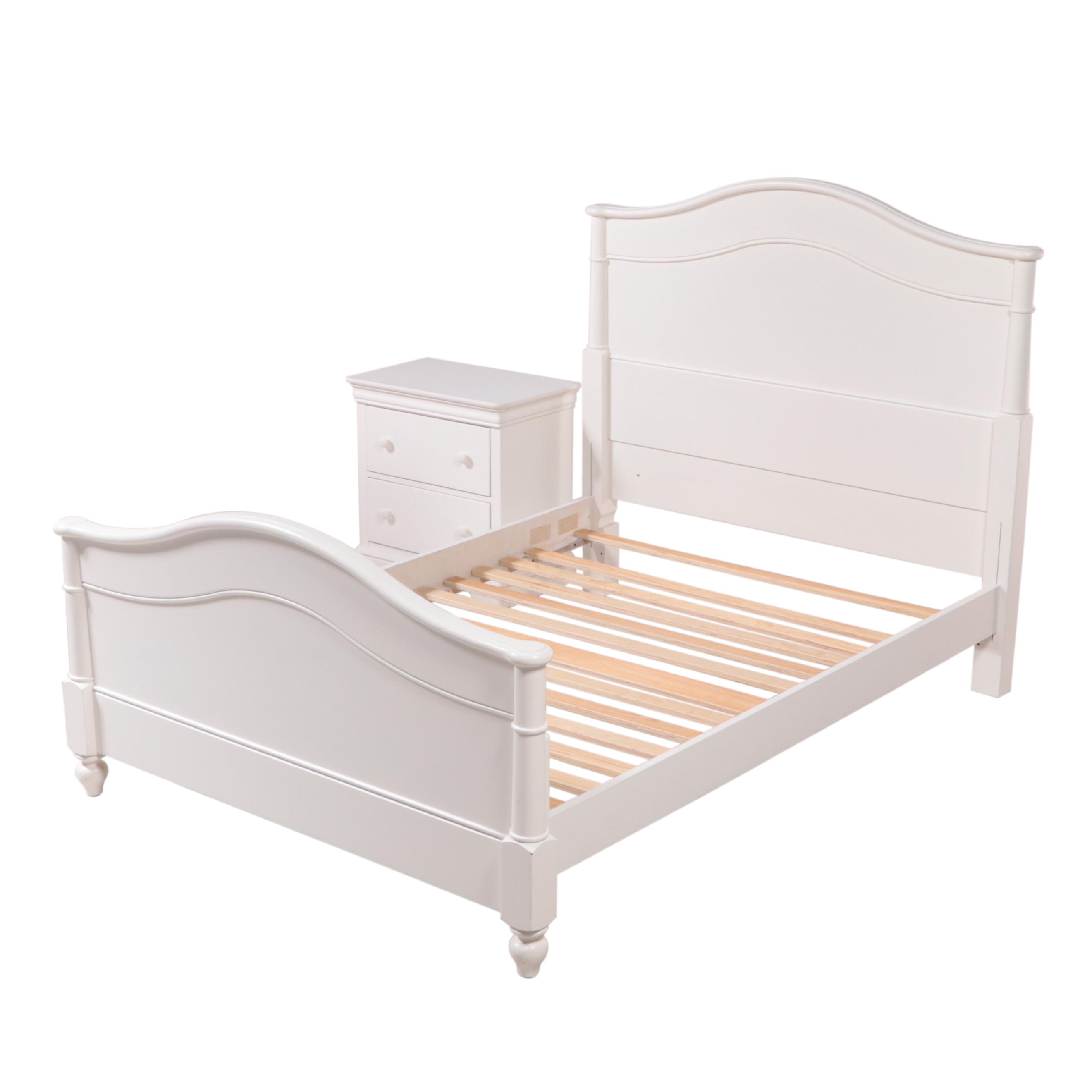 Stanley Furniture "Young America" White-Painted Full Size Bed with ...