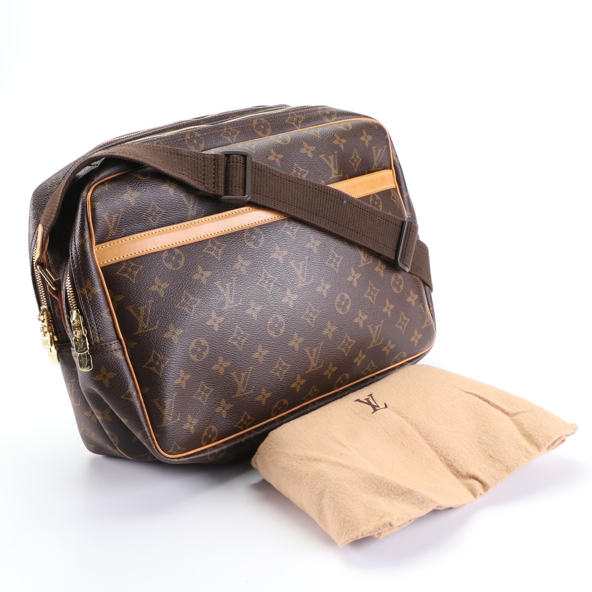 Louis Vuitton Reporter GM Messenger Bag in Monogram Canvas and Leather ...