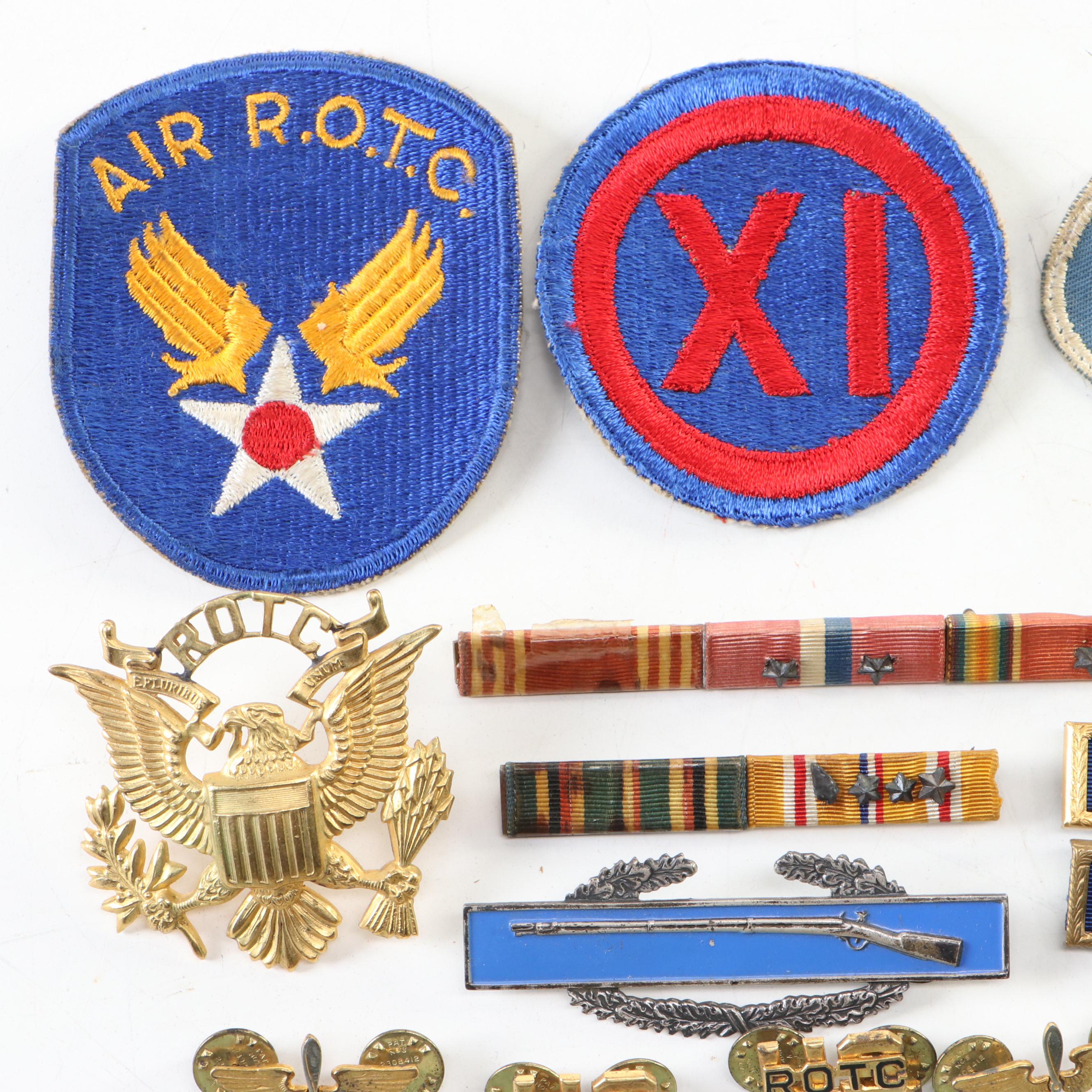 WWII Era U.S. Army & ROTC Pins, Ribbons, Patches, and More | EBTH