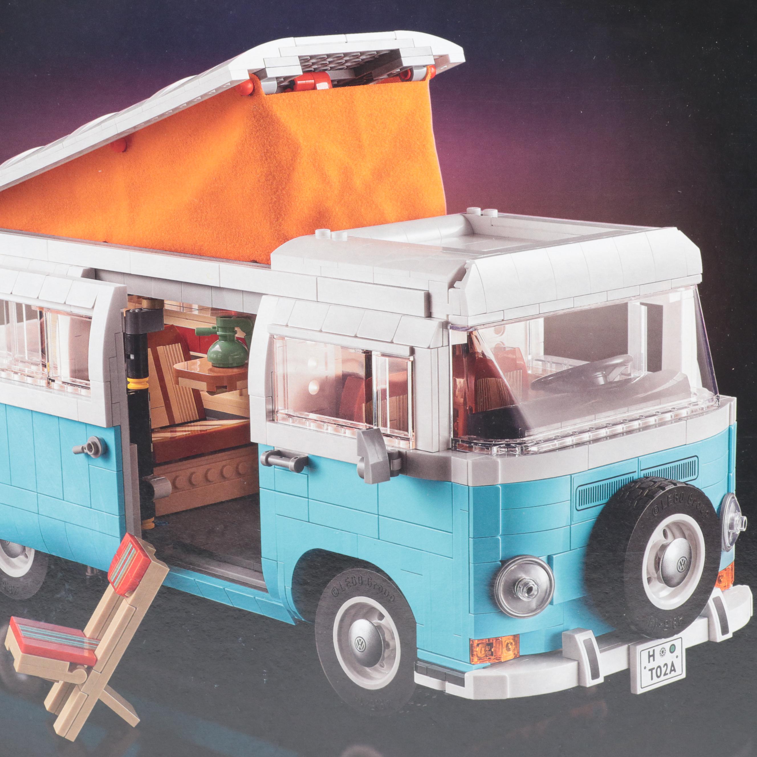 LEGO Volkswagen T1 and T2 Camper Van Building Sets | EBTH