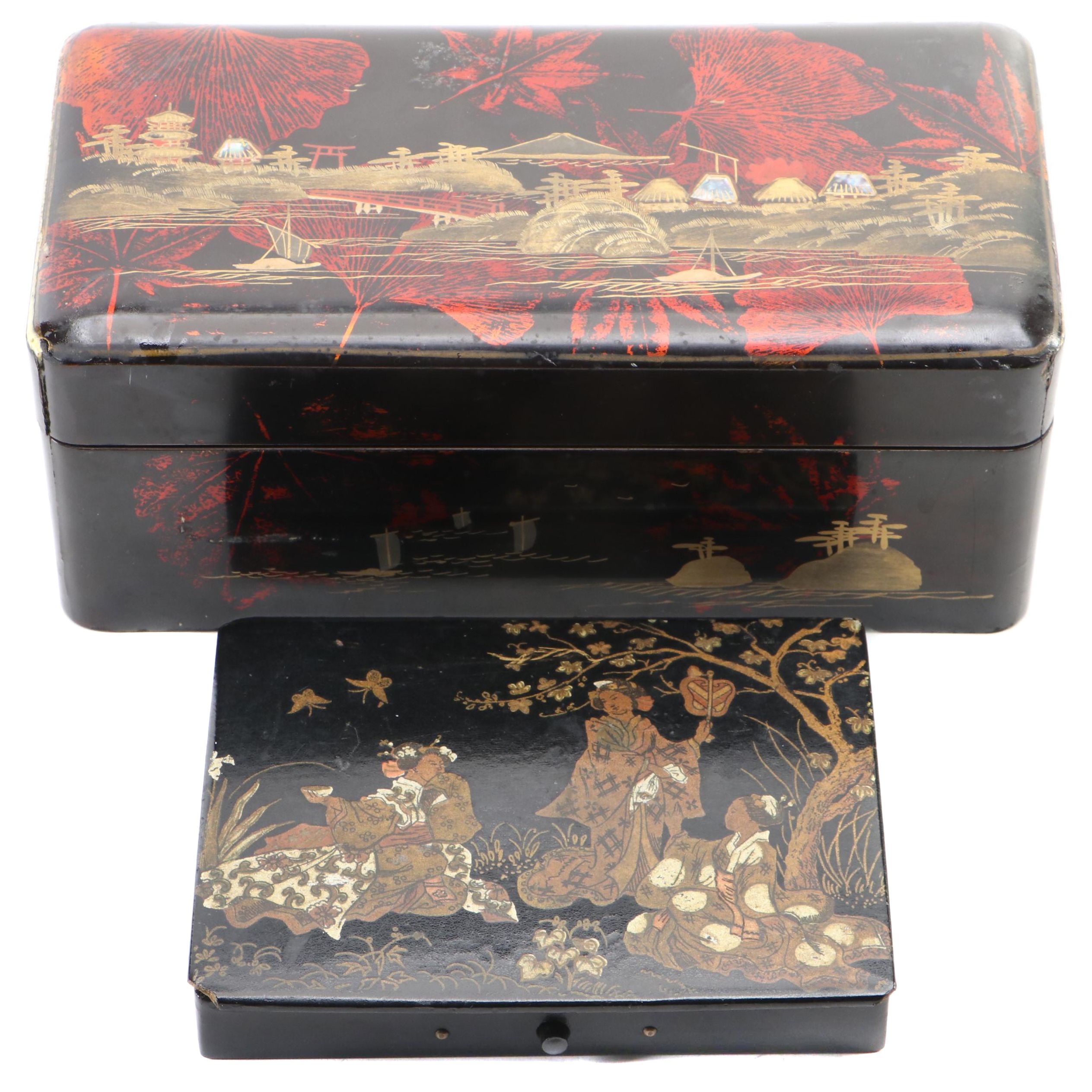 Japanese Lacquerware Boxes | EBTH