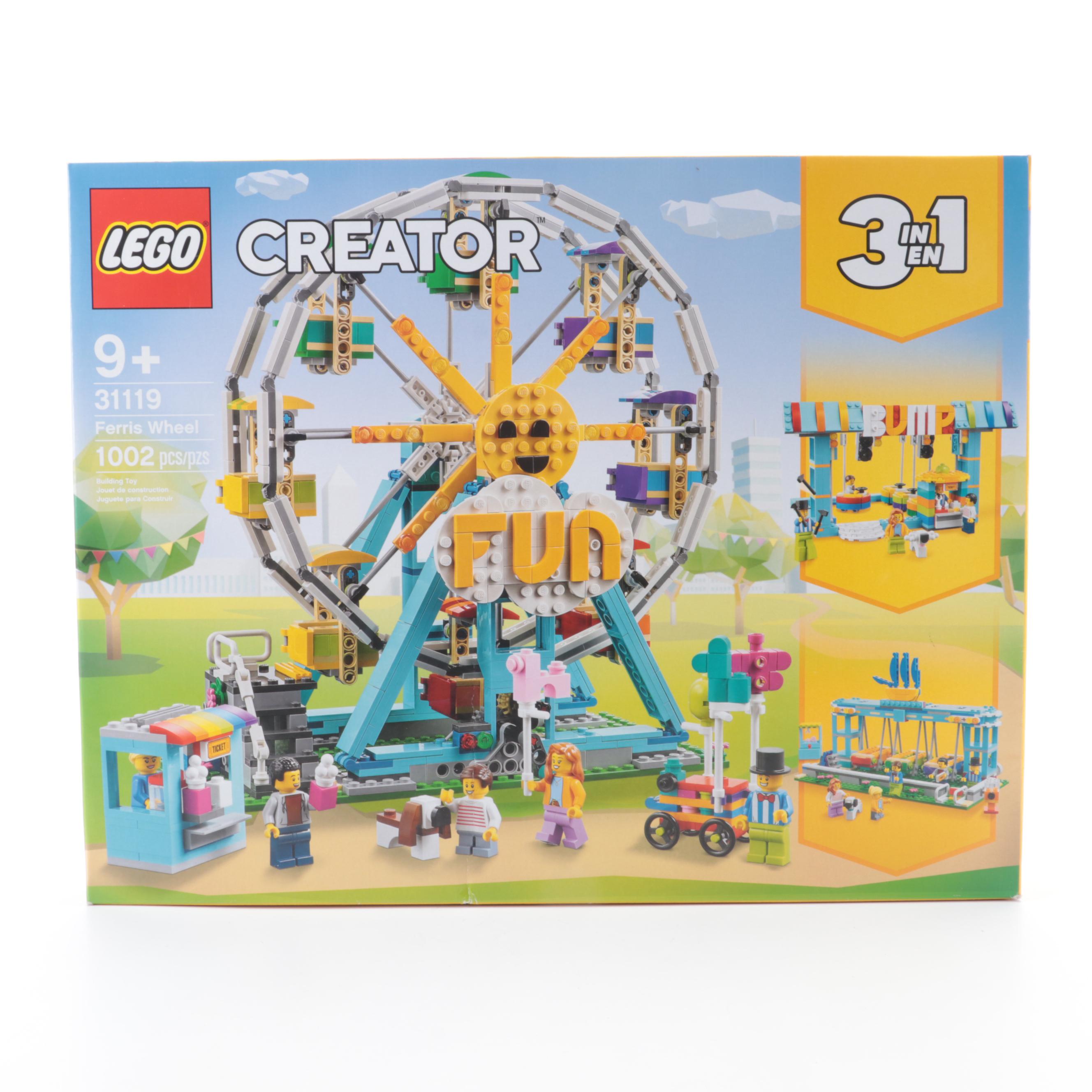 LEGO Fairground Carousel, Ferris Wheel, Children's Amusement Park, More ...