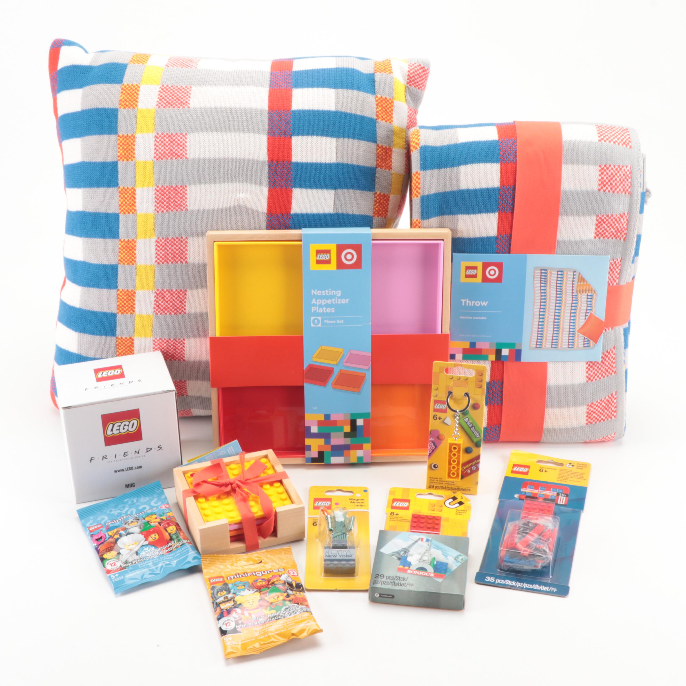 LEGO Throw, Pillow, Appetizer Plates, Coasters, Minifigures and More | EBTH