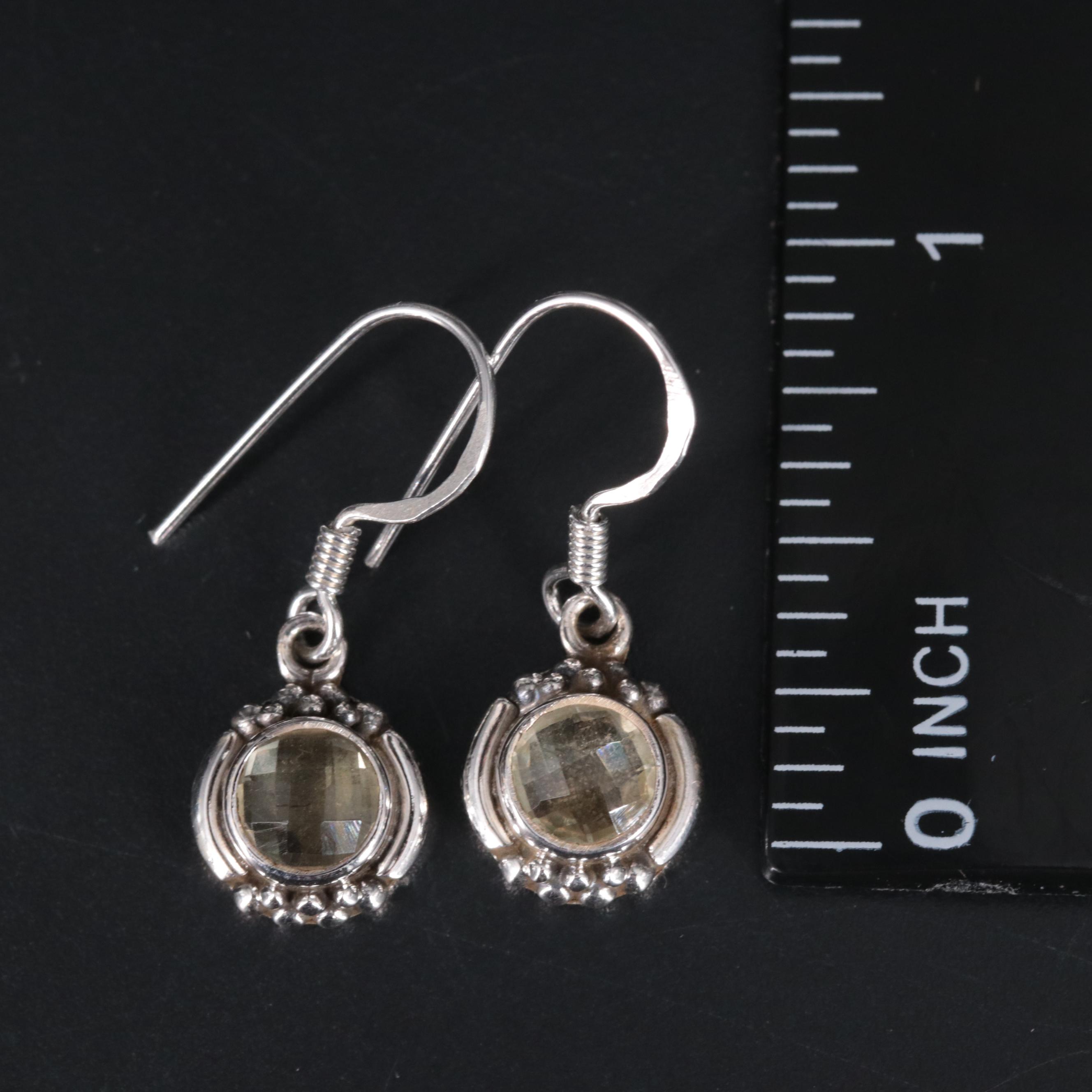 Sterling Silver Quartz Earrings | EBTH