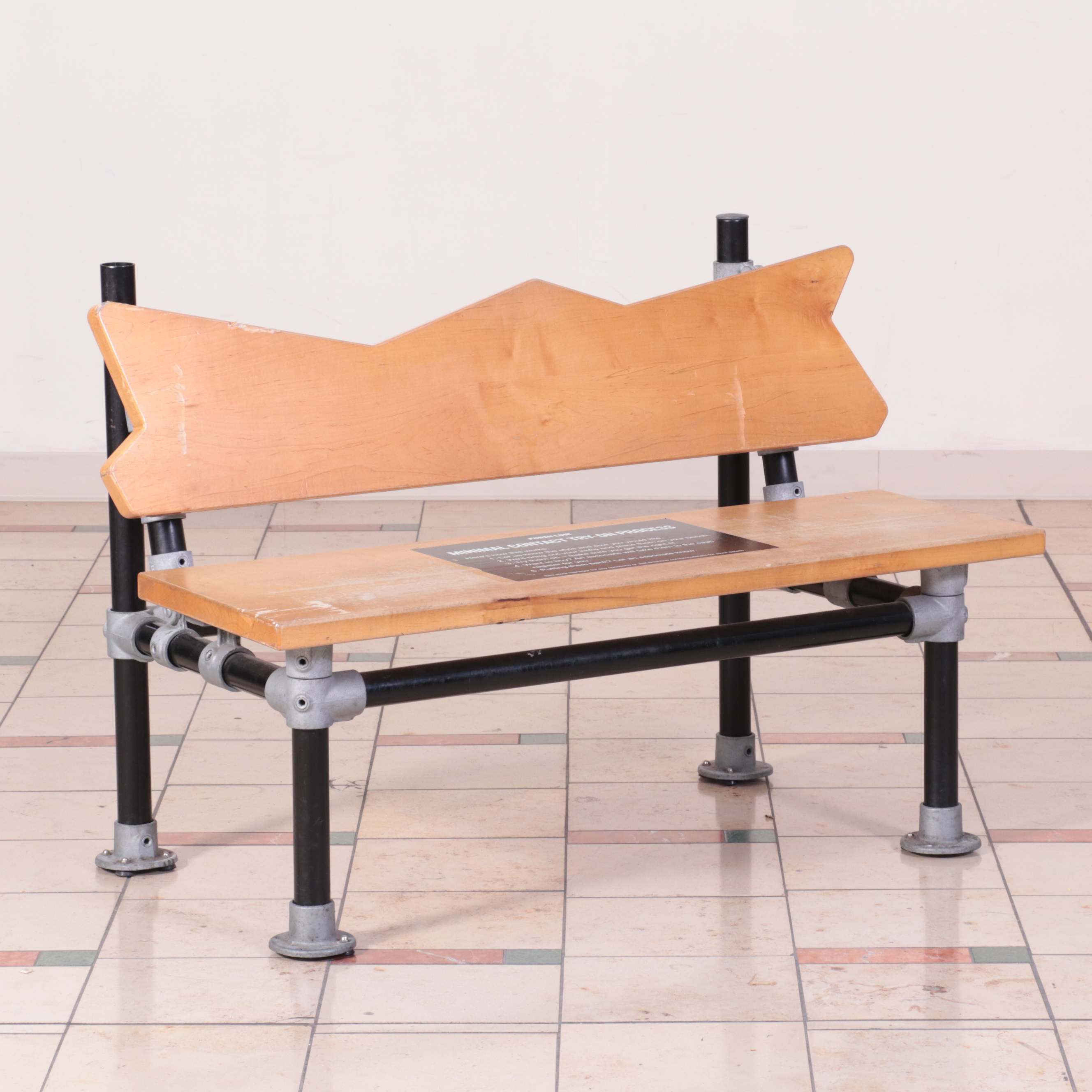 Three Metal and Wood Commercial Benches | EBTH