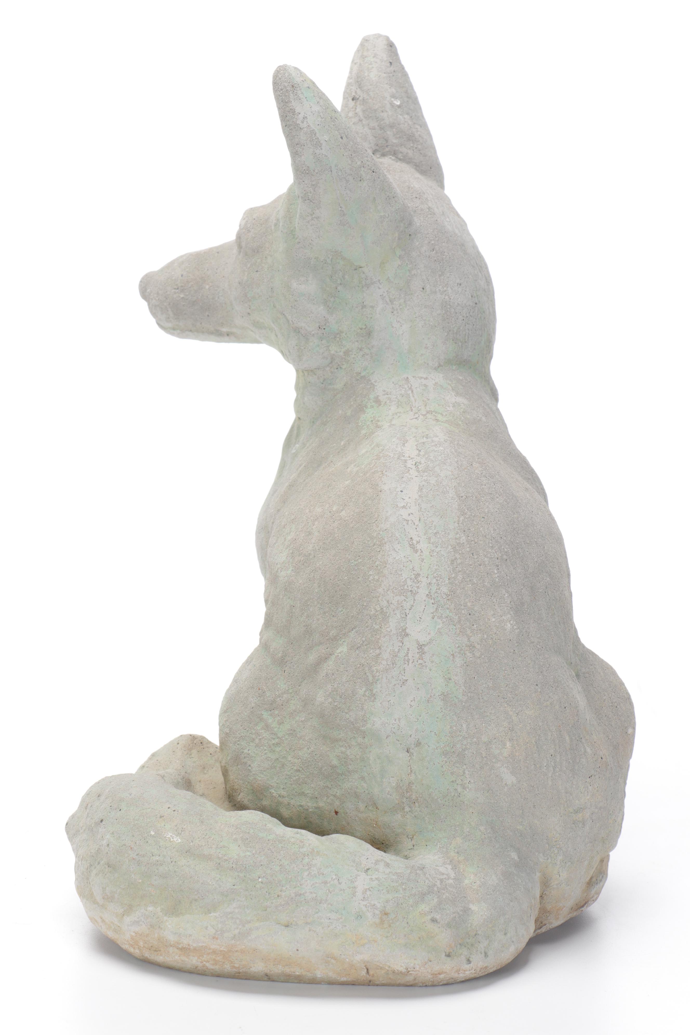 Cast Concrete Fox Garden Statue | EBTH