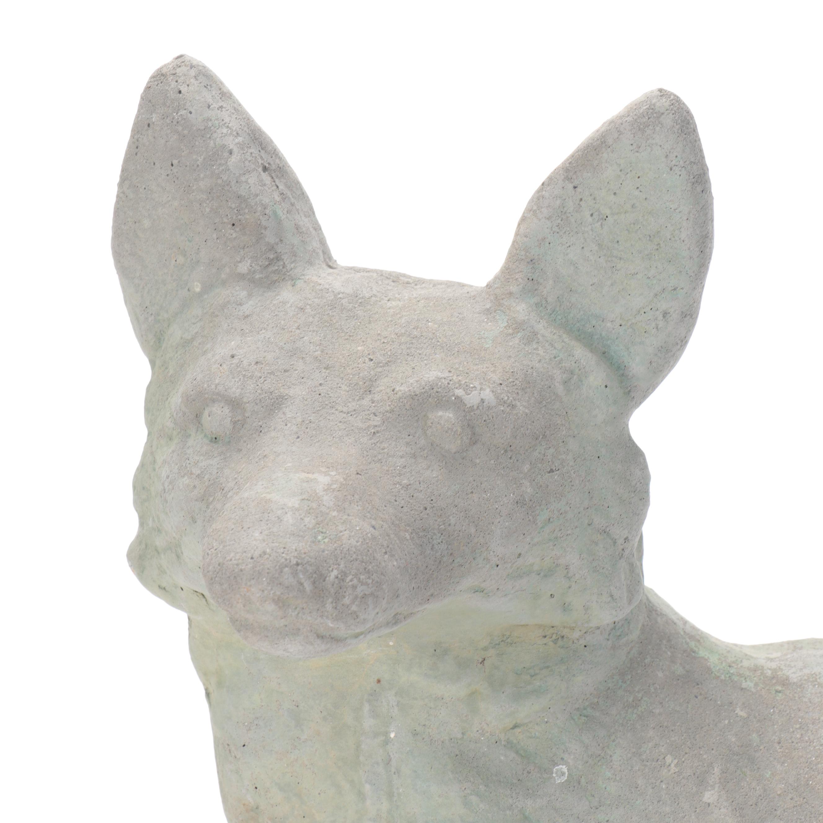 Cast Concrete Fox Garden Statue | EBTH