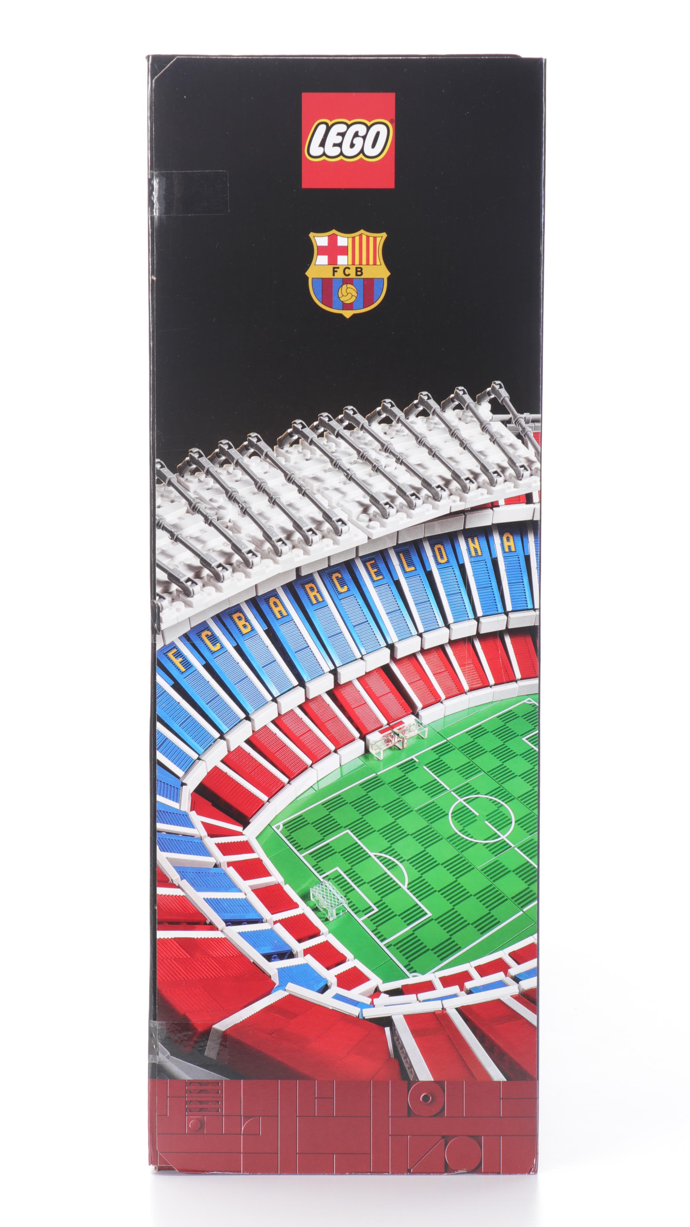 LEGO FC Barcelona Camp Nou Stadium and BrickHeadz Character | EBTH