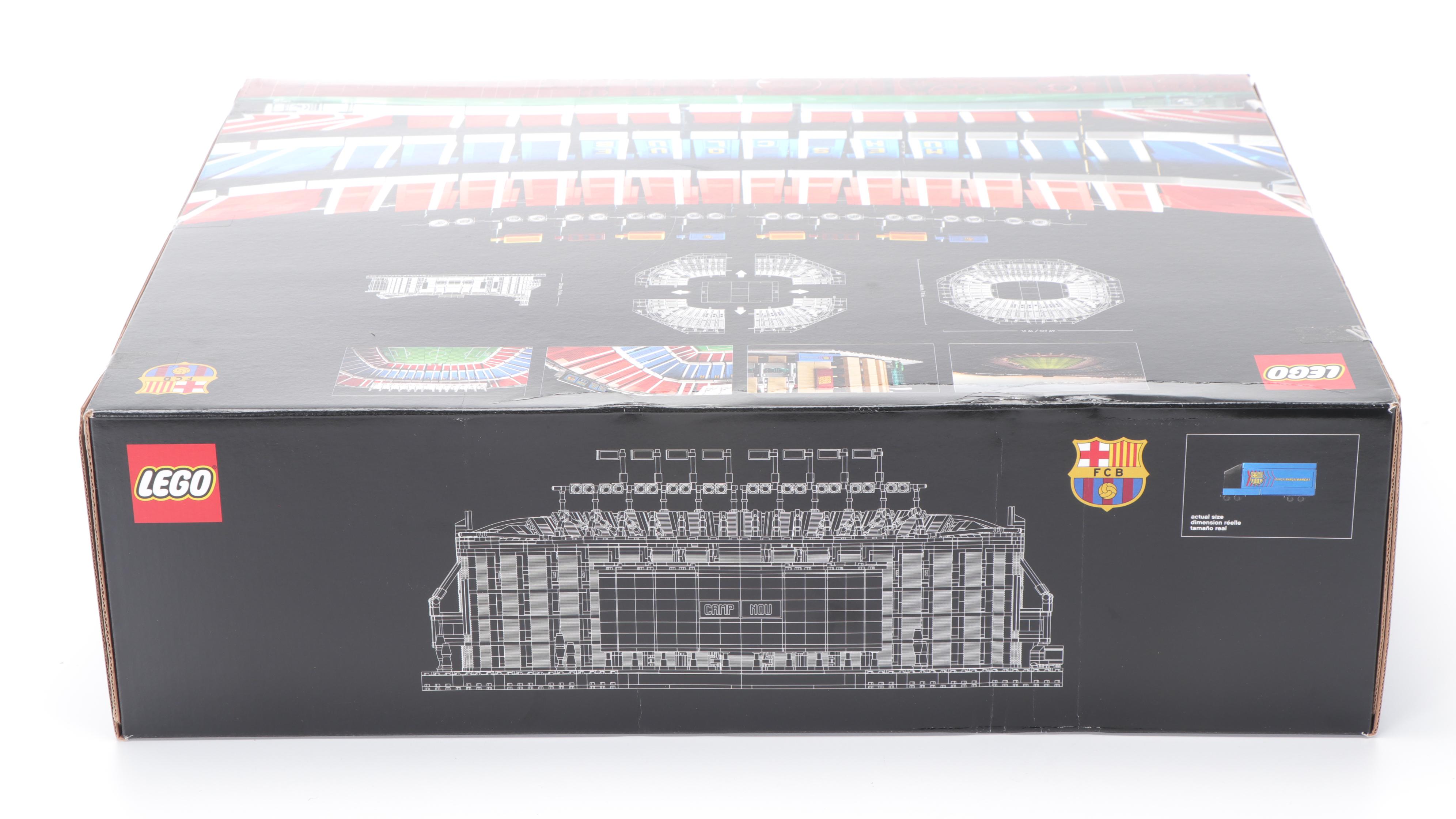 LEGO FC Barcelona Camp Nou Stadium and BrickHeadz Character | EBTH