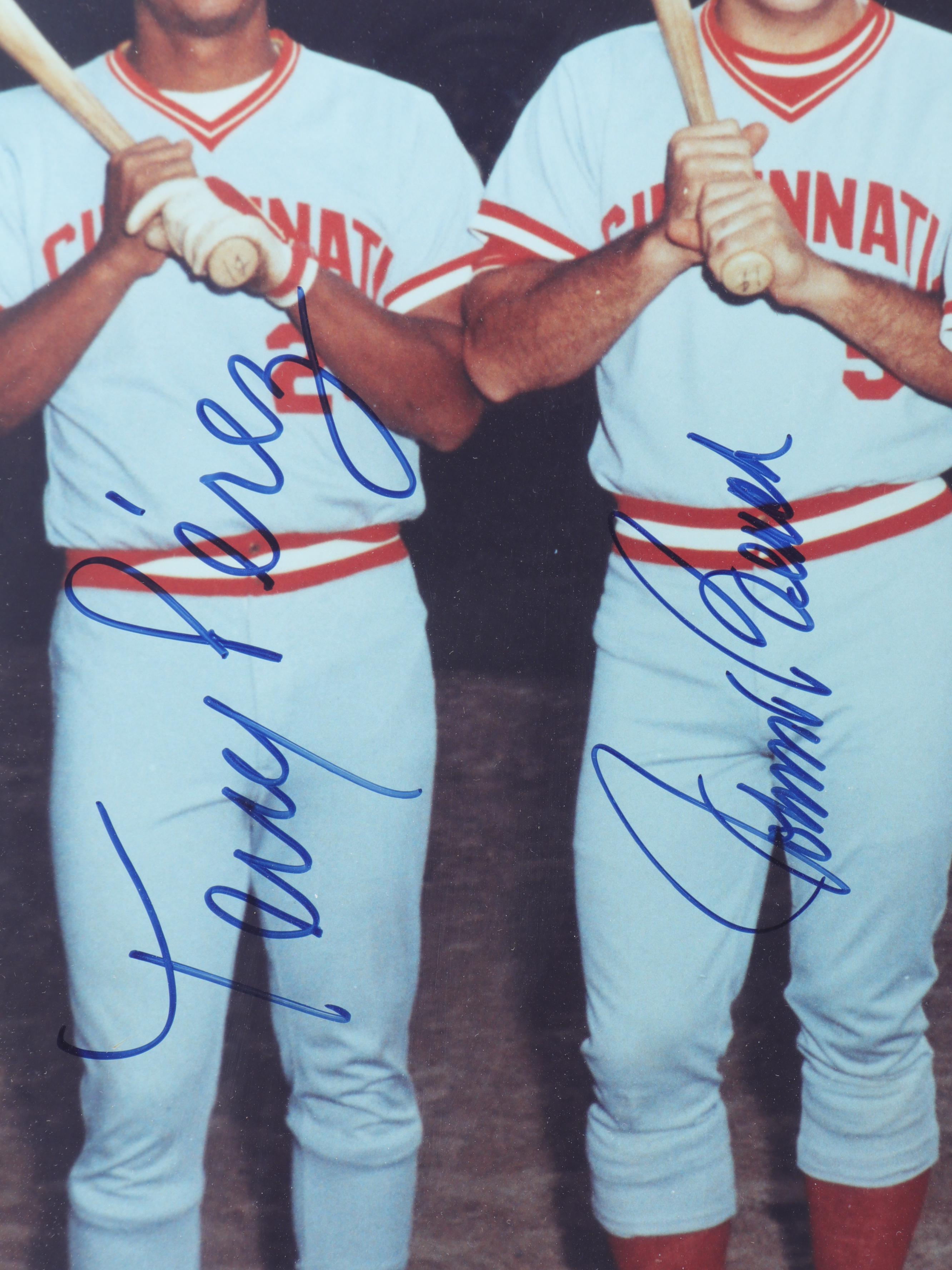 Cincinnati Reds Big Red Machine Signed Framed Giclée Print With Rose ...