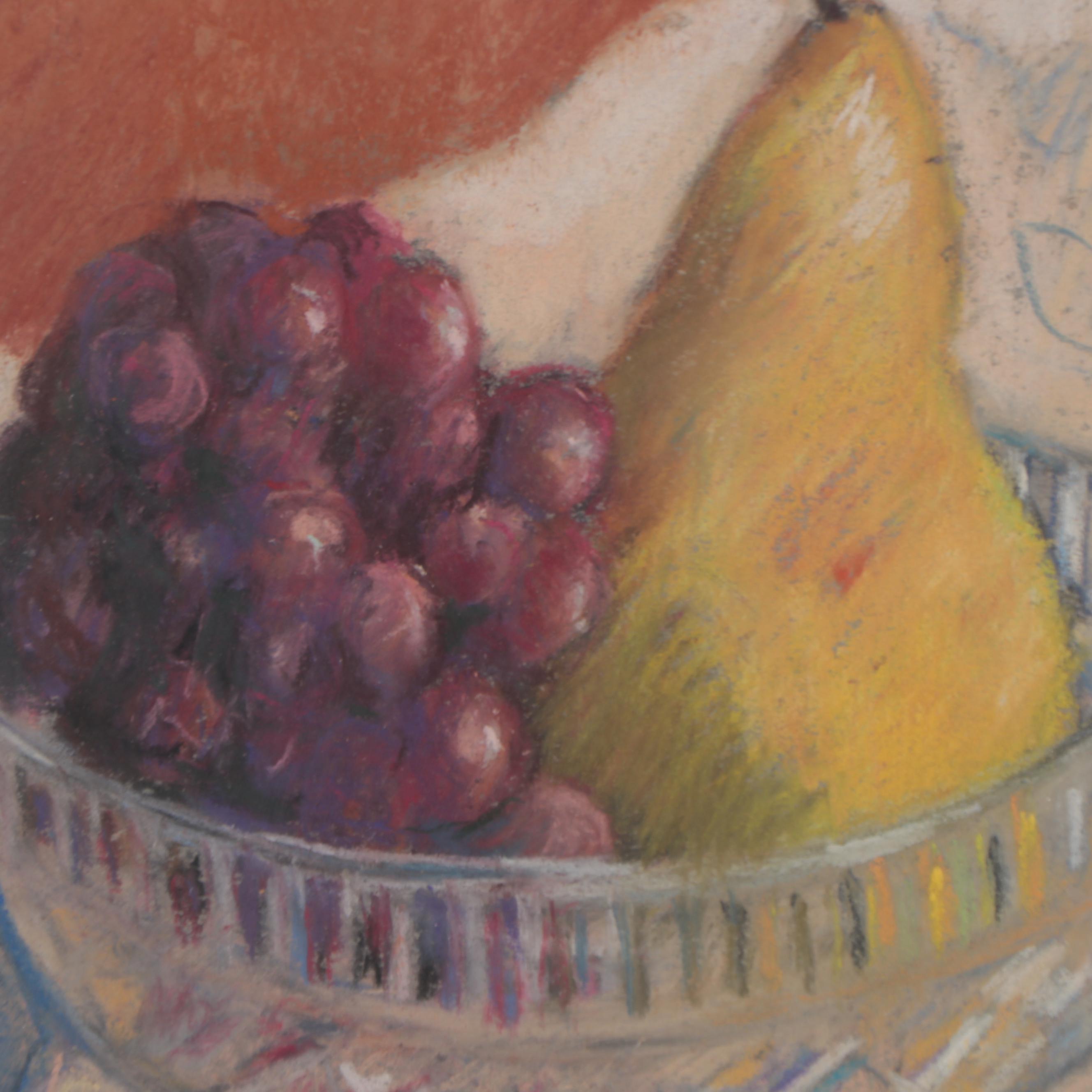 Deborah Miller Still Life Pastel Drawing of Fruit | EBTH