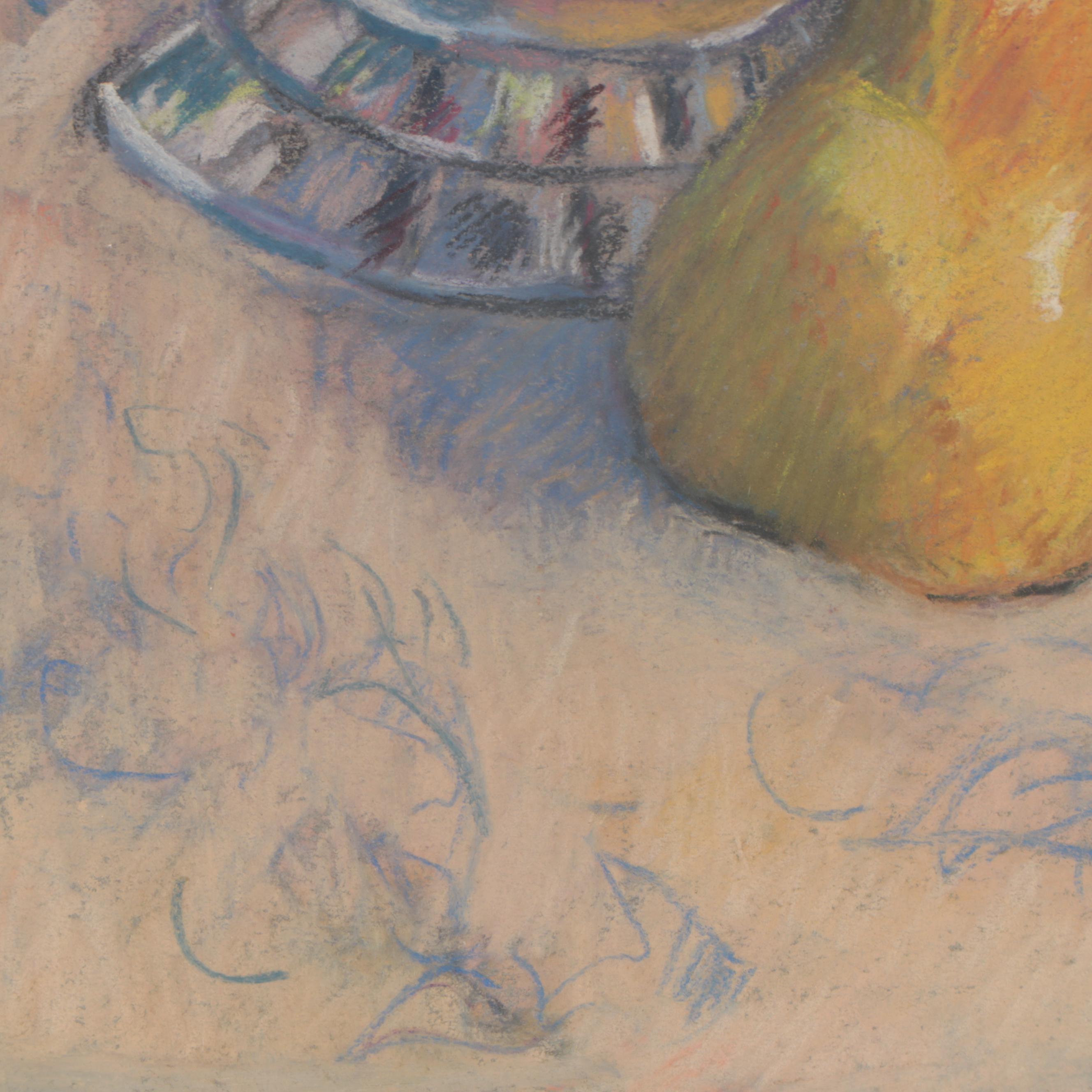 Deborah Miller Still Life Pastel Drawing of Fruit | EBTH