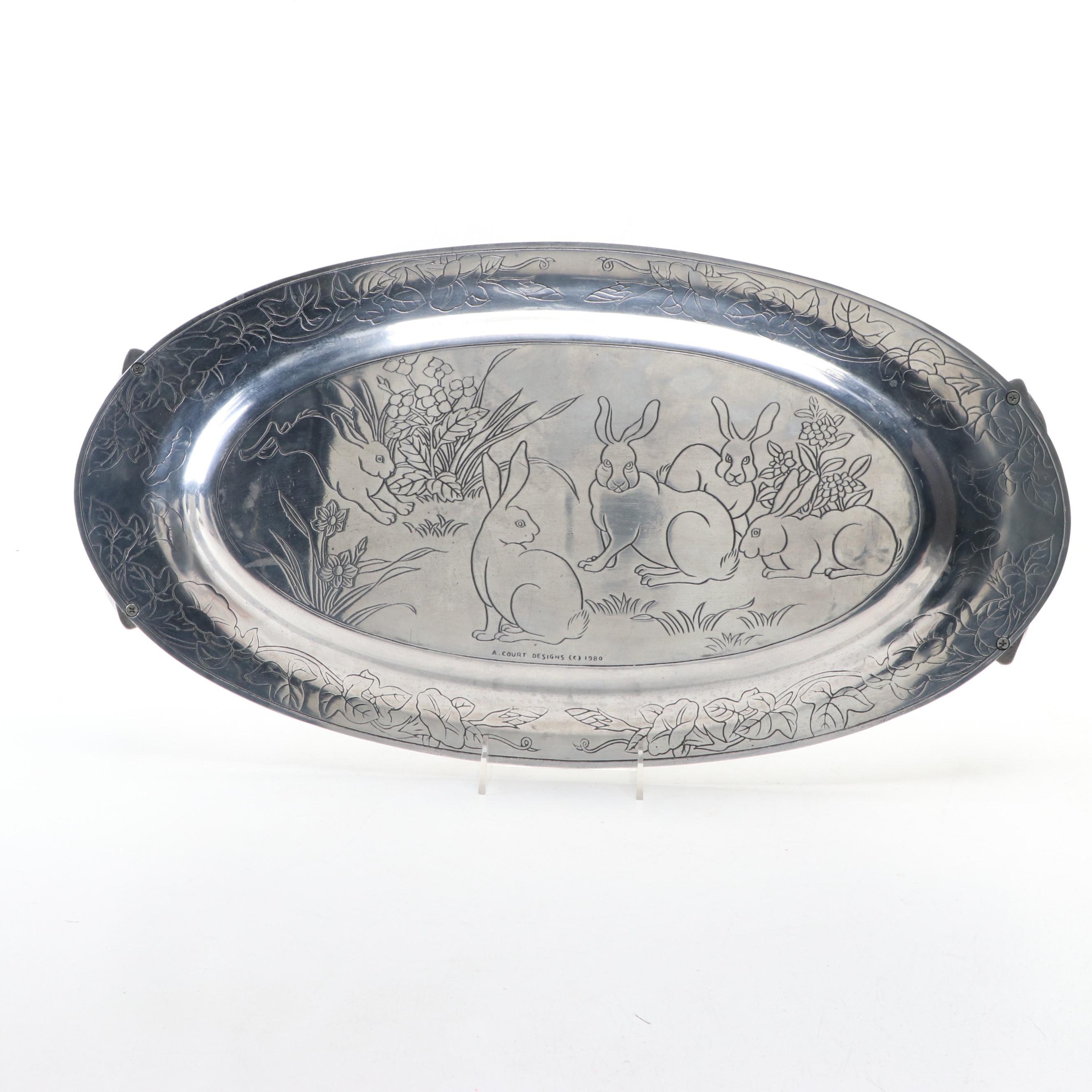 Arthur Court Designs Bunny Aluminum Serving Trays and Other ...
