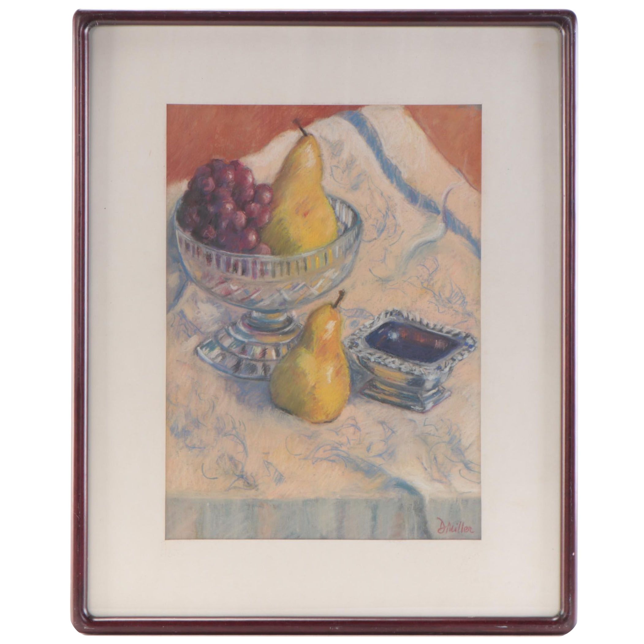 Deborah Miller Still Life Pastel Drawing of Fruit | EBTH