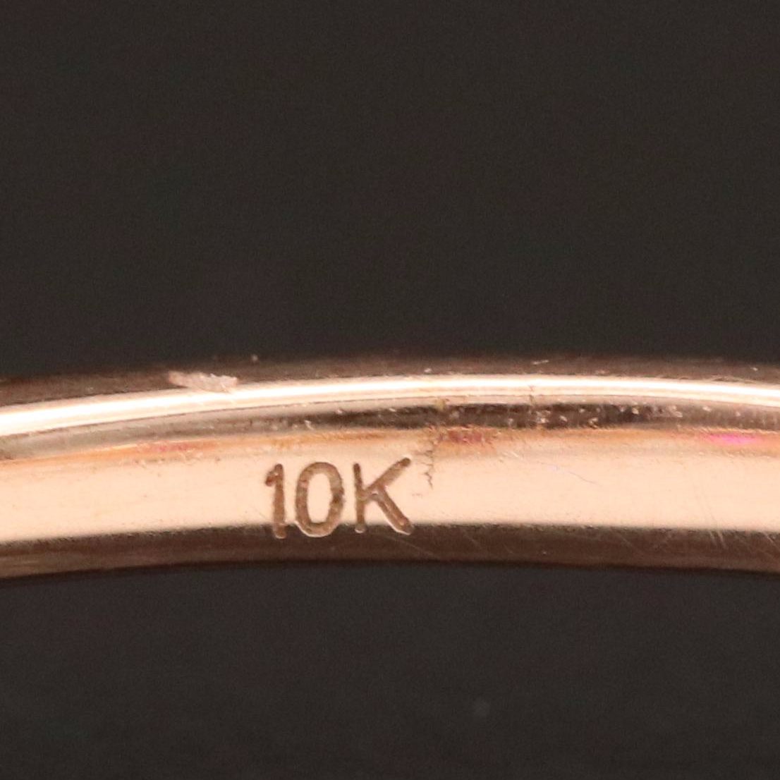 10K Rose Gold Ruby and Sapphire Ring | EBTH