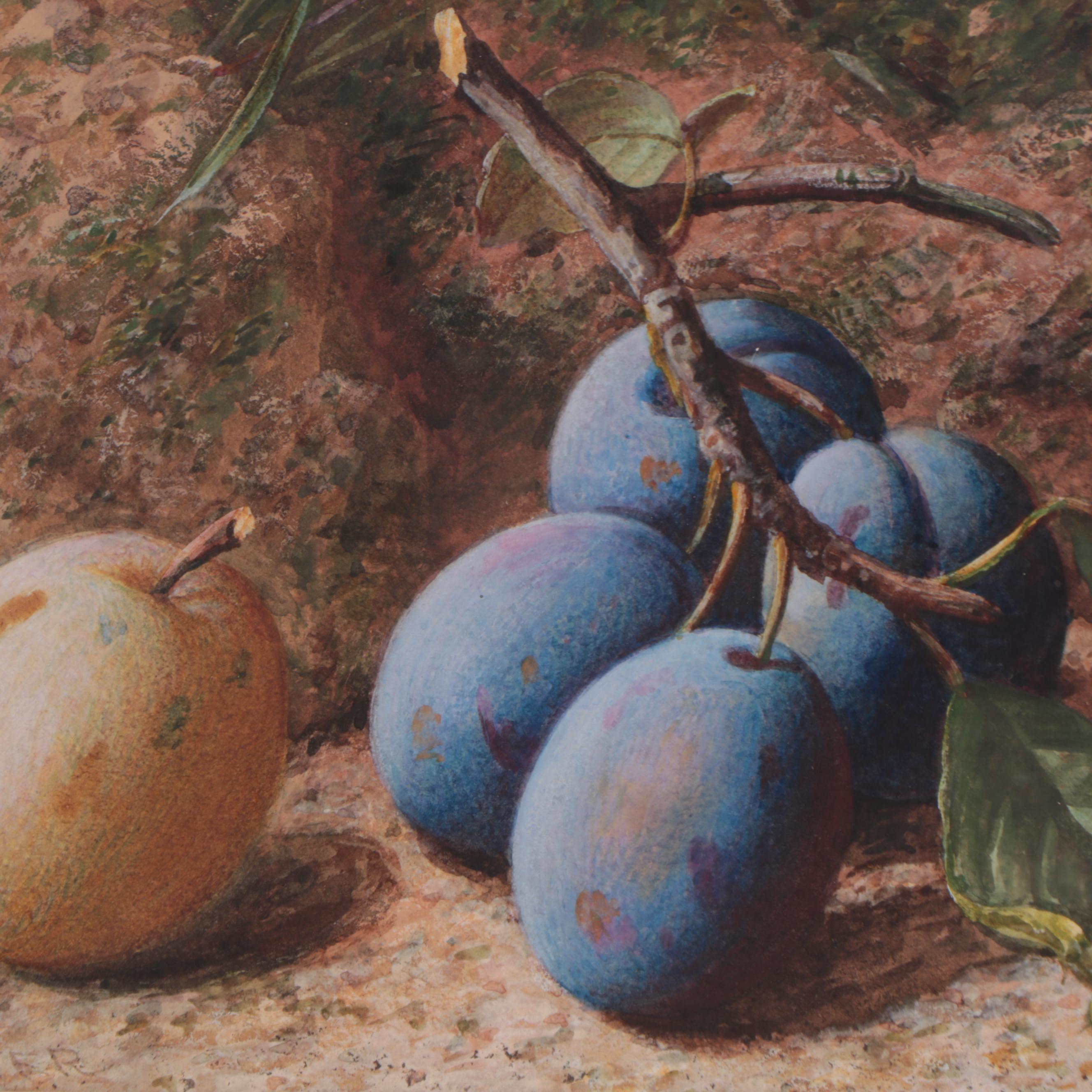 Charles Henry Slater Watercolor Painting of Still Life, 19th Century | EBTH