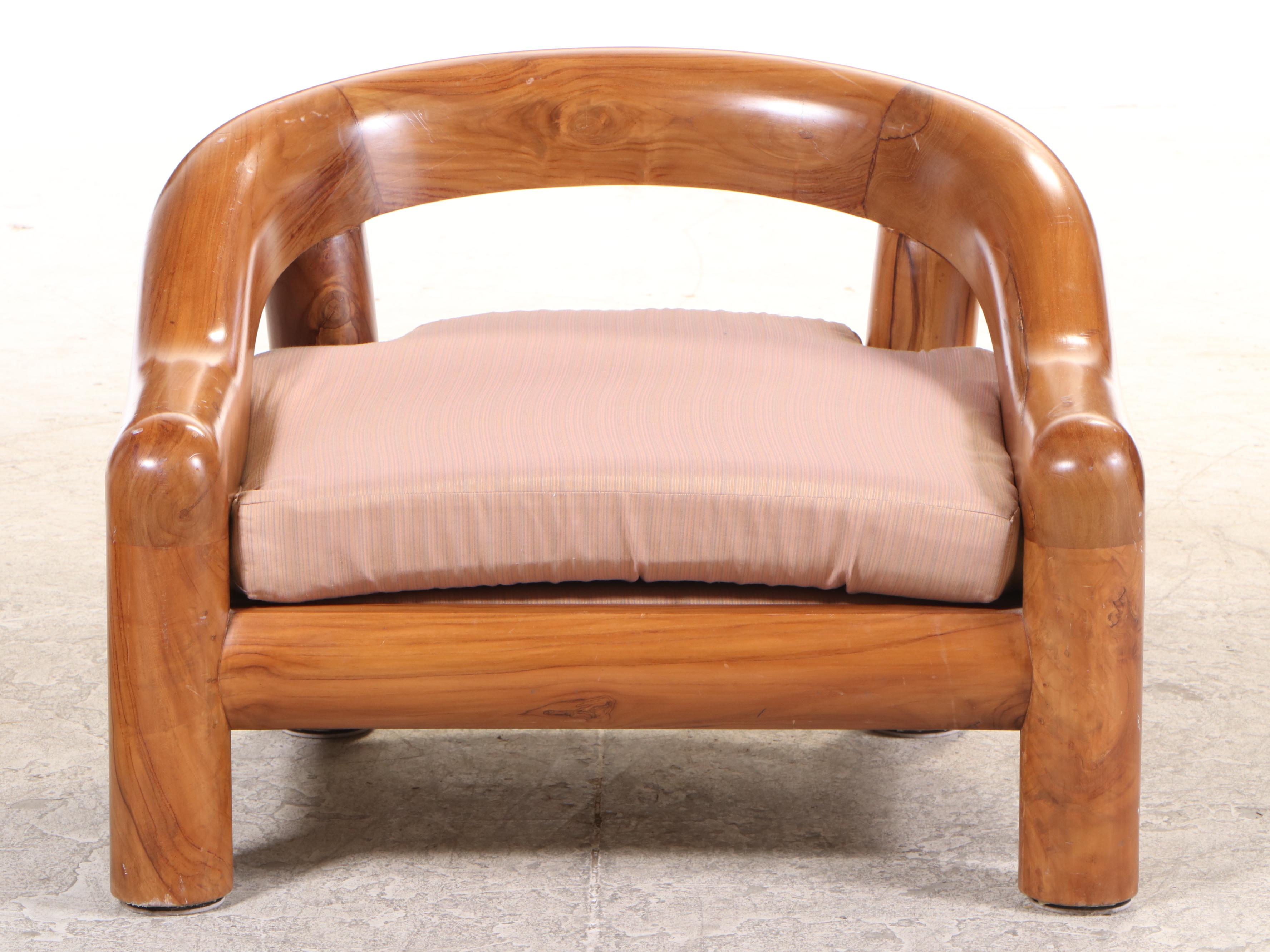 Modern Chinese Style Lounge Chair and Ottoman | EBTH