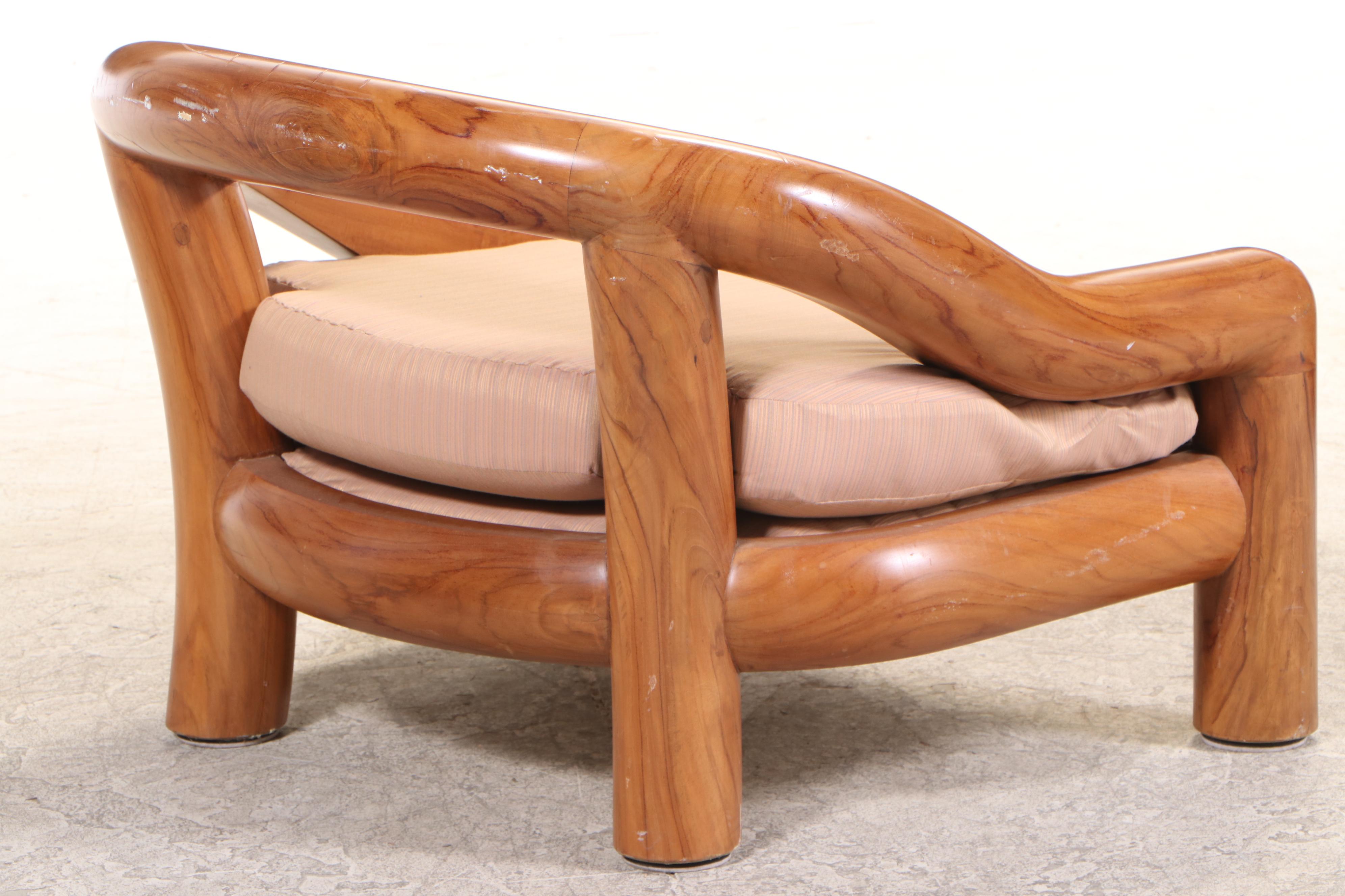 Modern Chinese Style Lounge Chair and Ottoman | EBTH