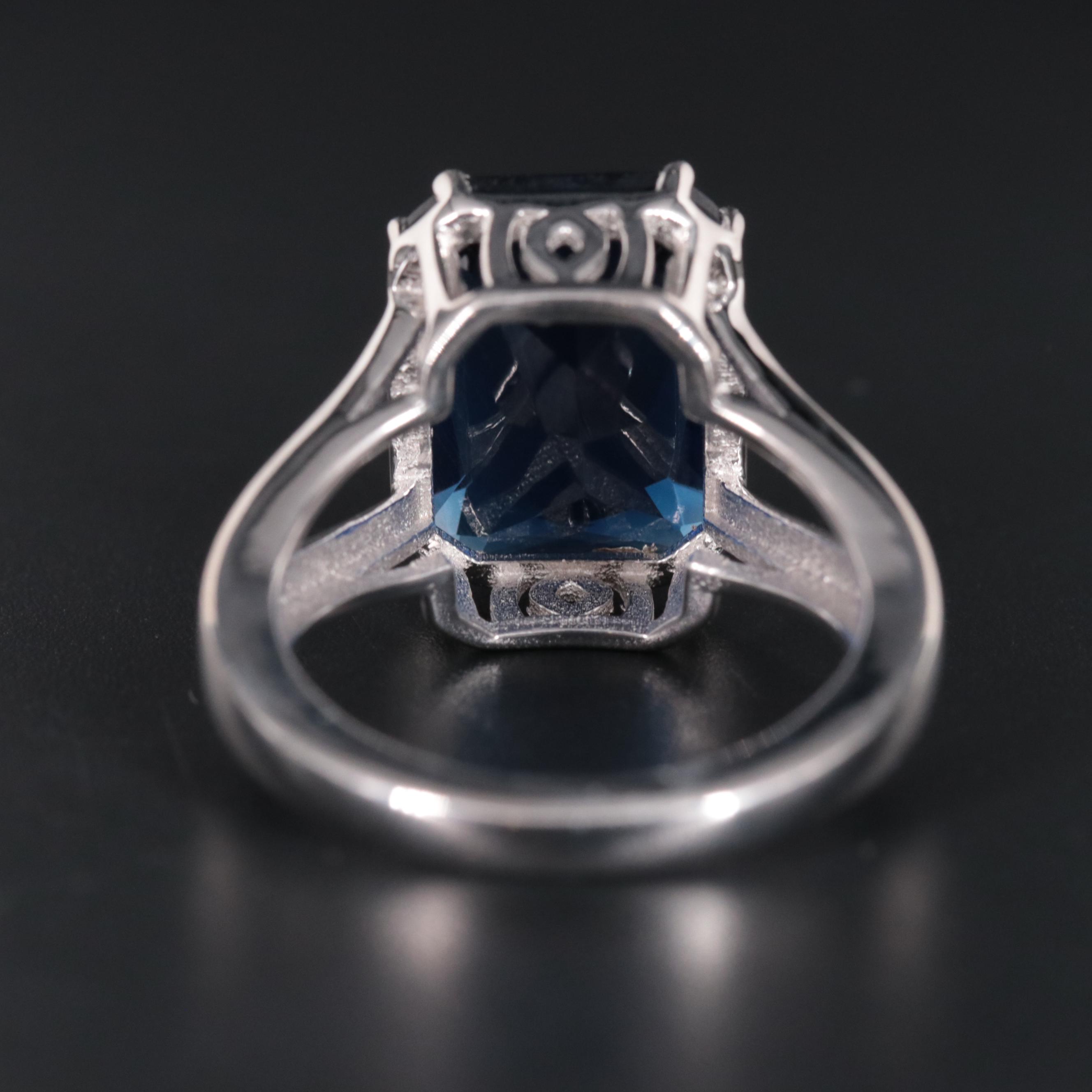 Sterling Silver Sapphire Ring | EBTH