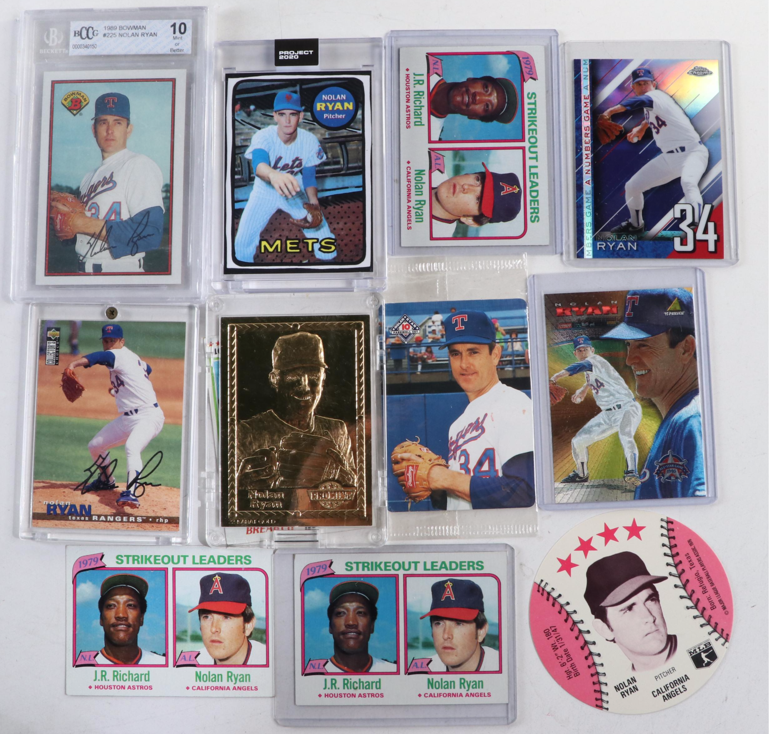 Bowman, Other Nolan Ryan Baseball Cards With Graded, Inserts, S.A.M ...
