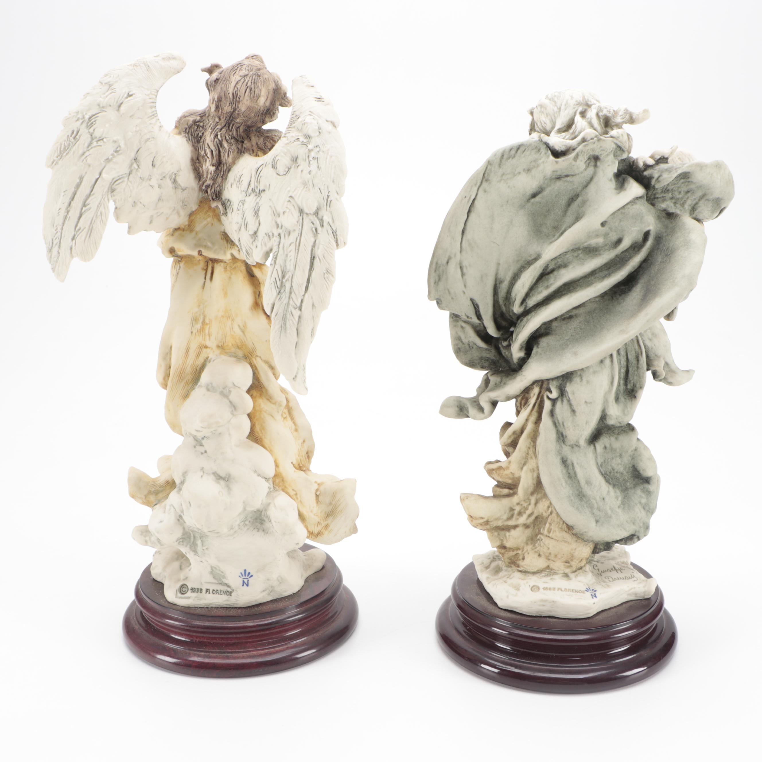 Giuseppe Armani "Moses" and "Celestial Flowers" Resin Figurines, Late ...