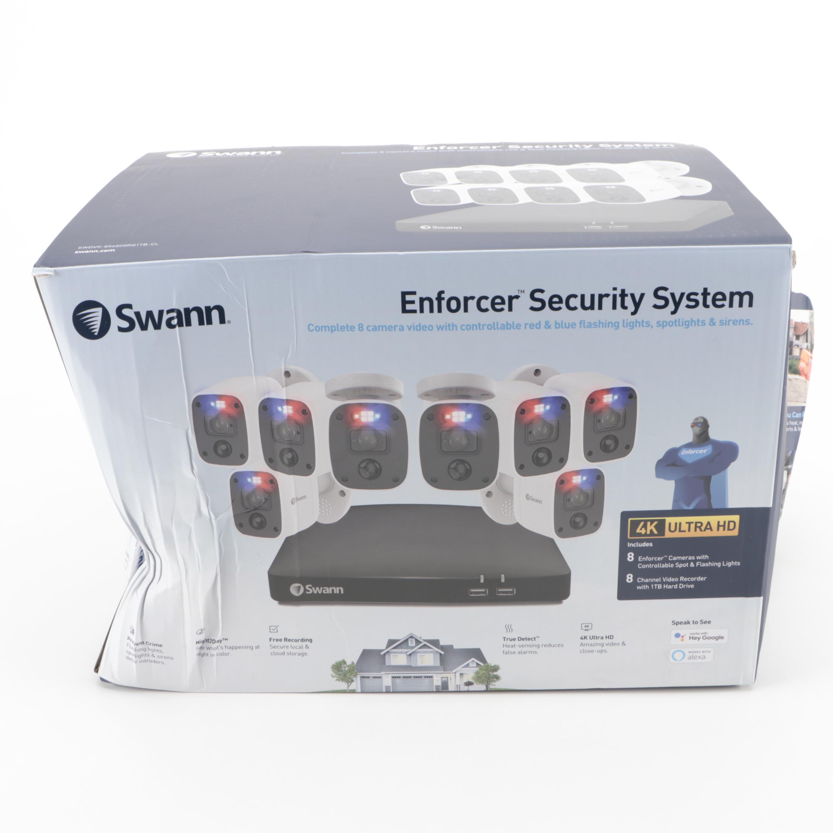 Swann 8 Channel 4K Ultra HD Enforcer Security System | EBTH