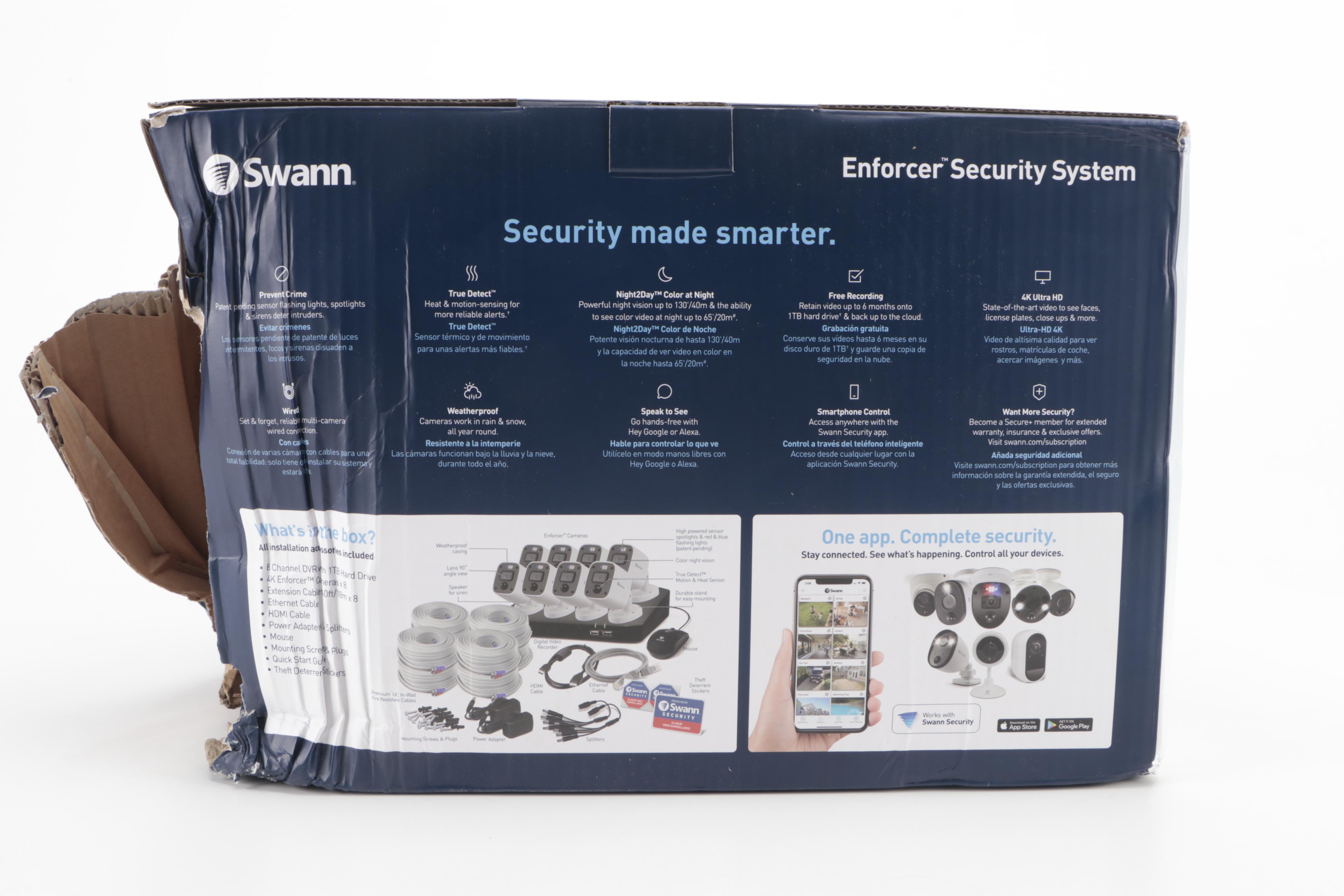 Swann 8 Channel 4K Ultra HD Enforcer Security System | EBTH