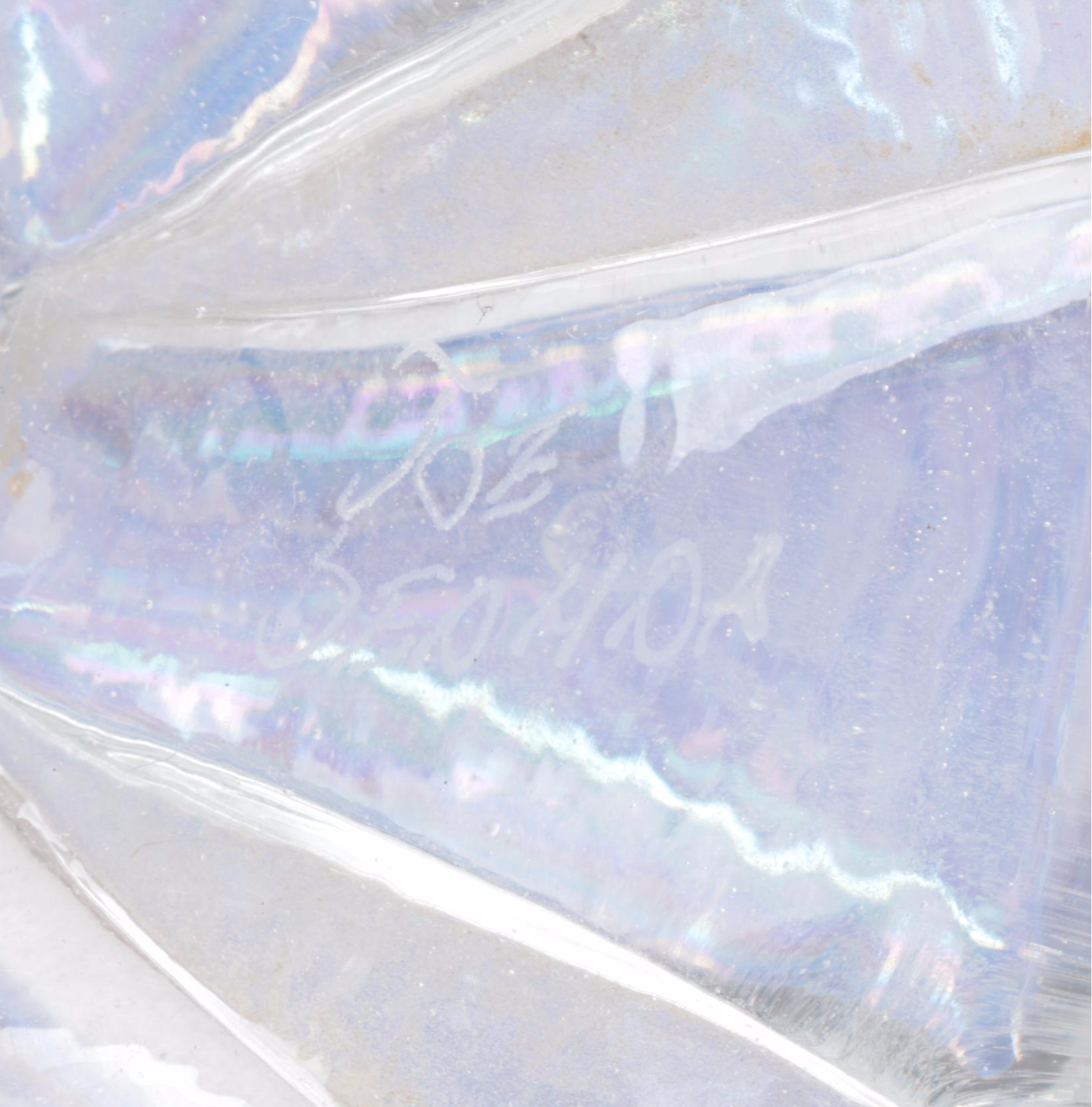 Joe Deanda Iridescent Jack-in-the-Pulpit Art Glass Vase with Other Vase ...