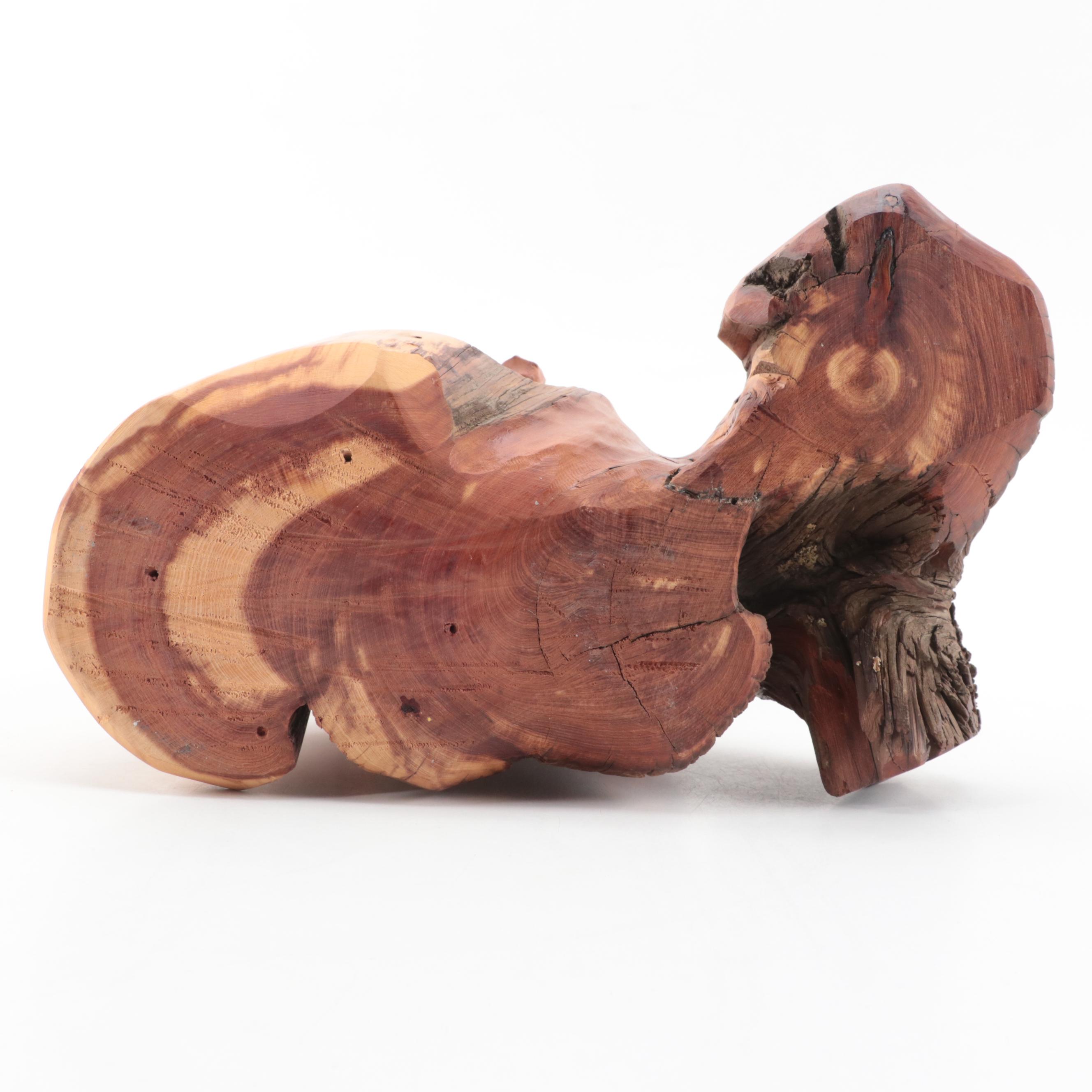 Stu Martin "Red Horse" Carved Wood Sculpture, 2003 | EBTH