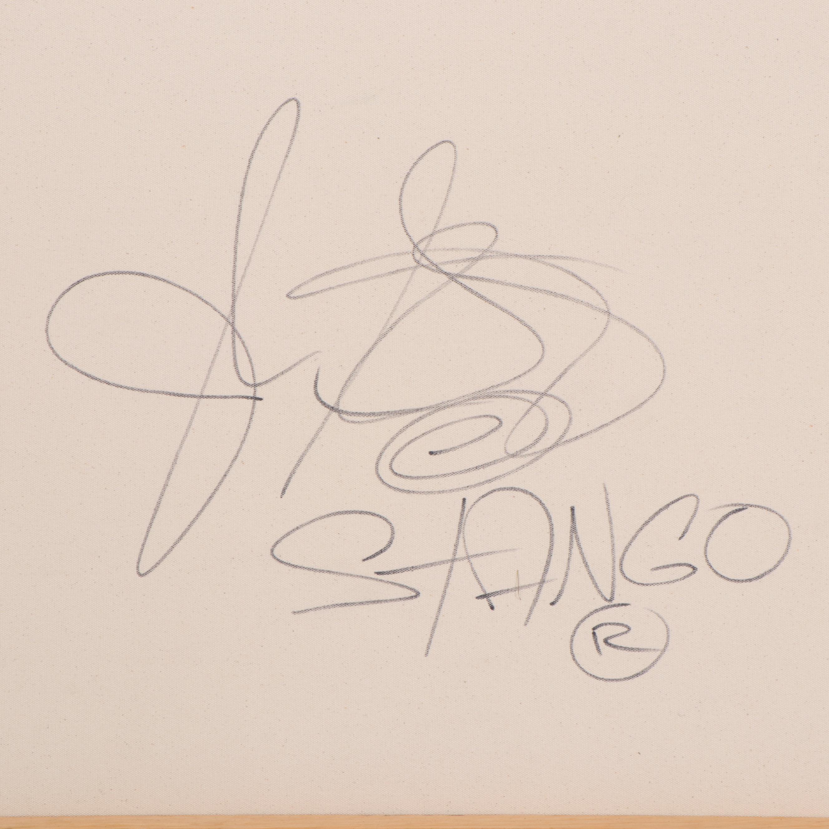 John Stango Large-Scale Pop Art Acrylic Painting "The Stewardess" | EBTH