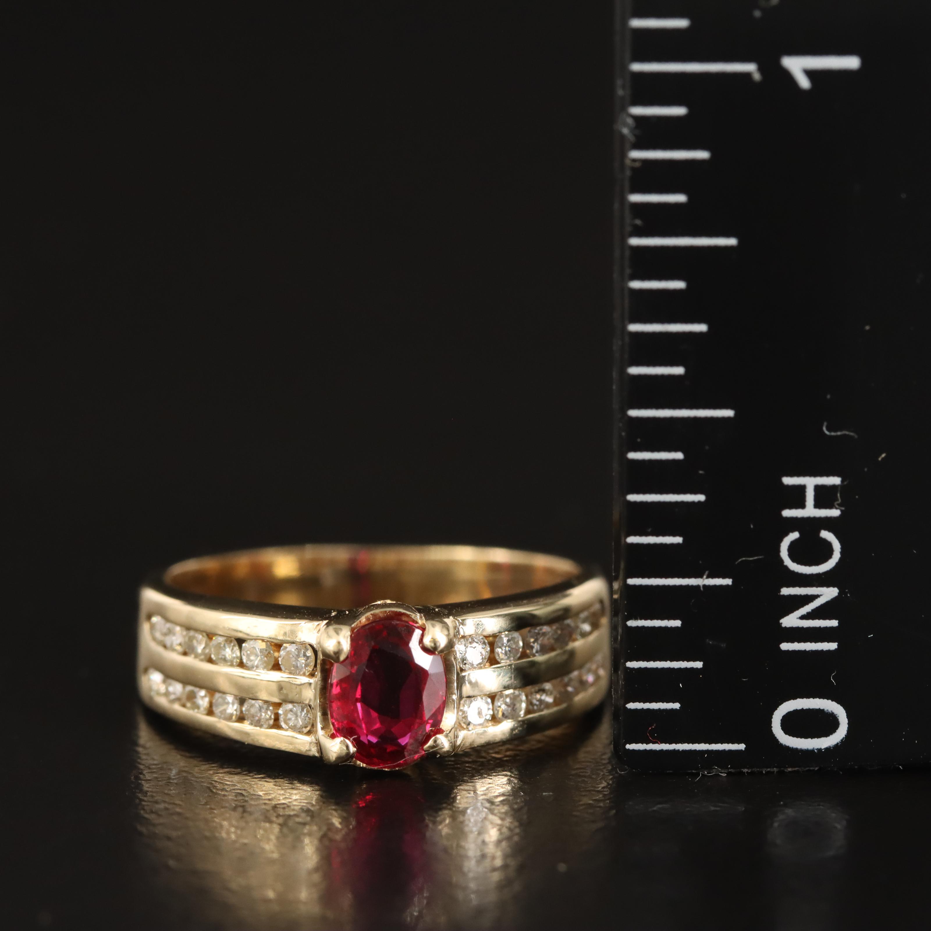 14K Ruby and Diamond Ring | EBTH